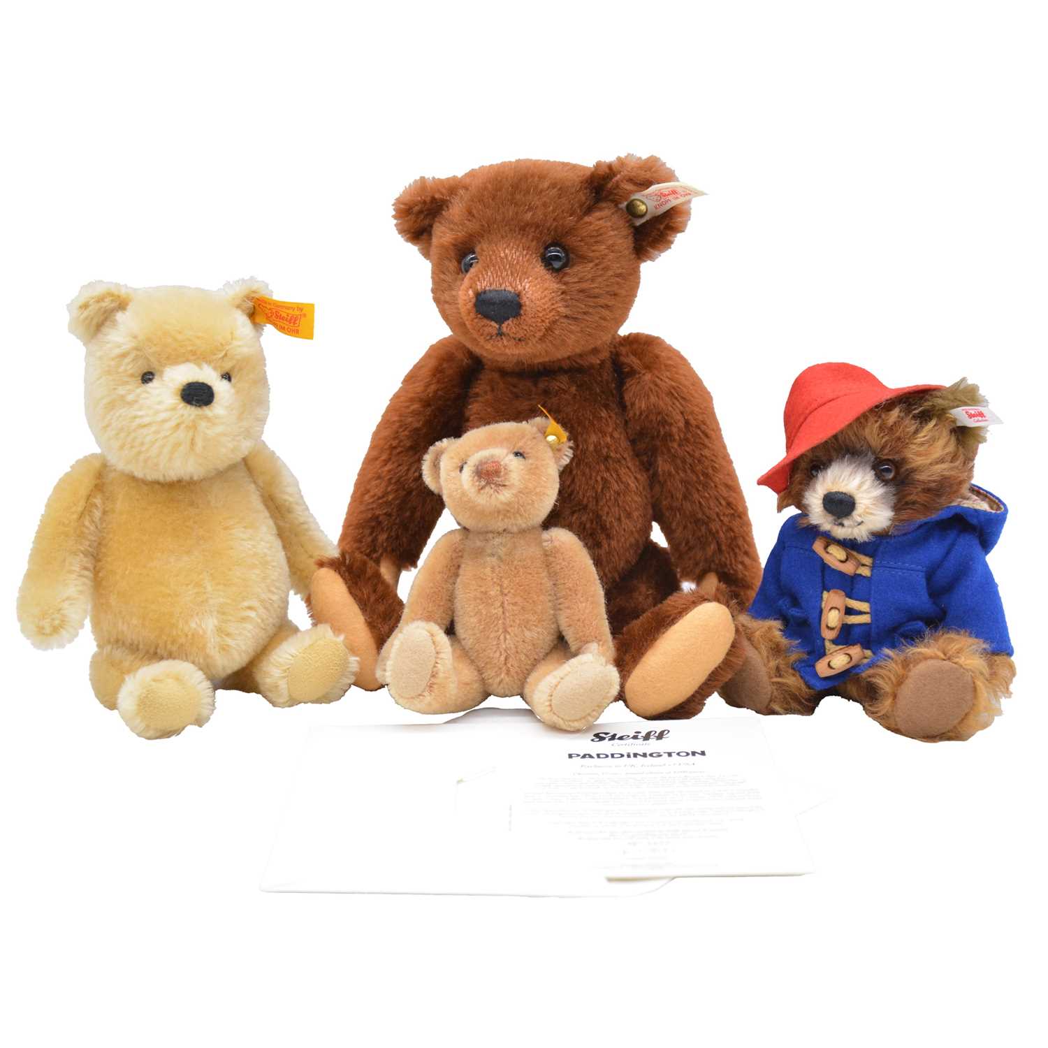 Lot 276 - Four Steiff teddy bears, including