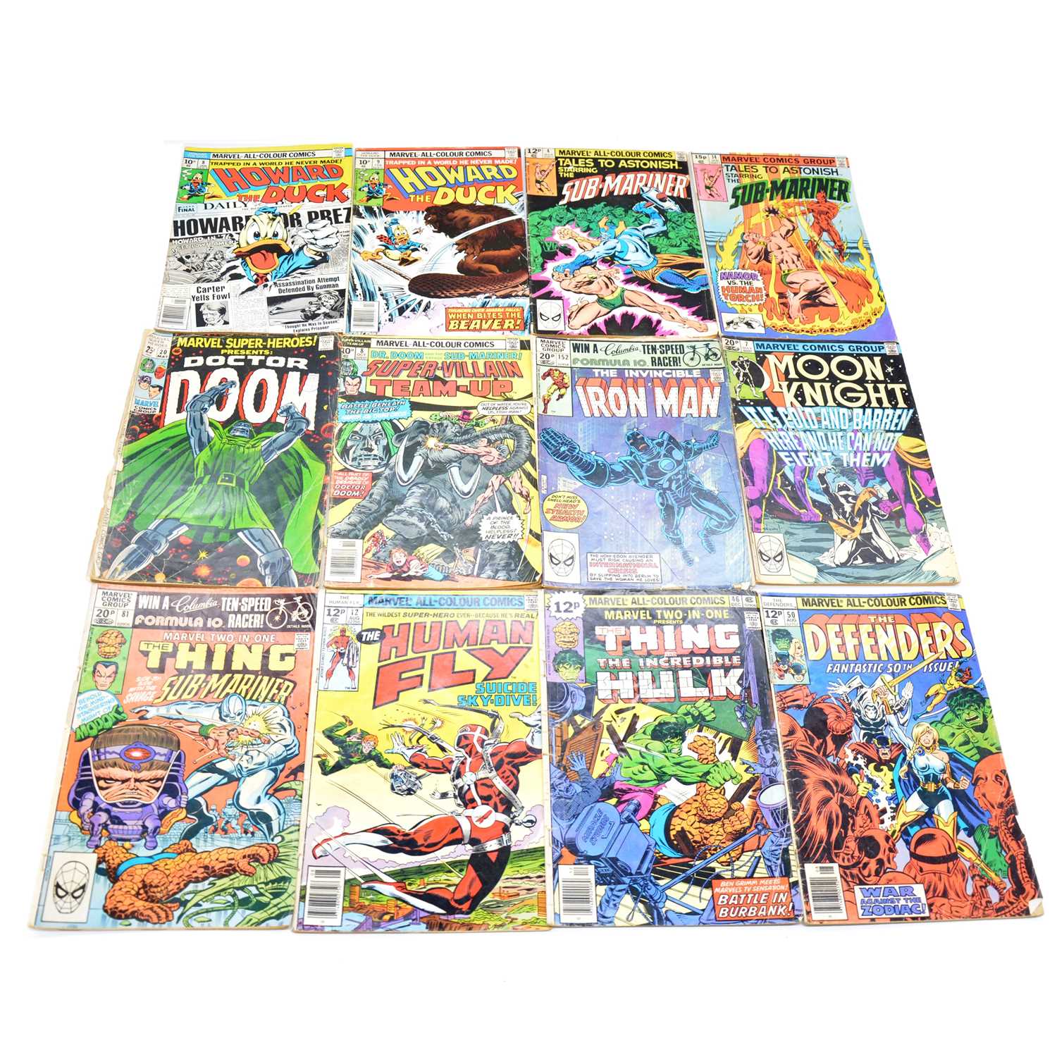 Lot 263 - Twelve Marvel Comics, including Iron Man and