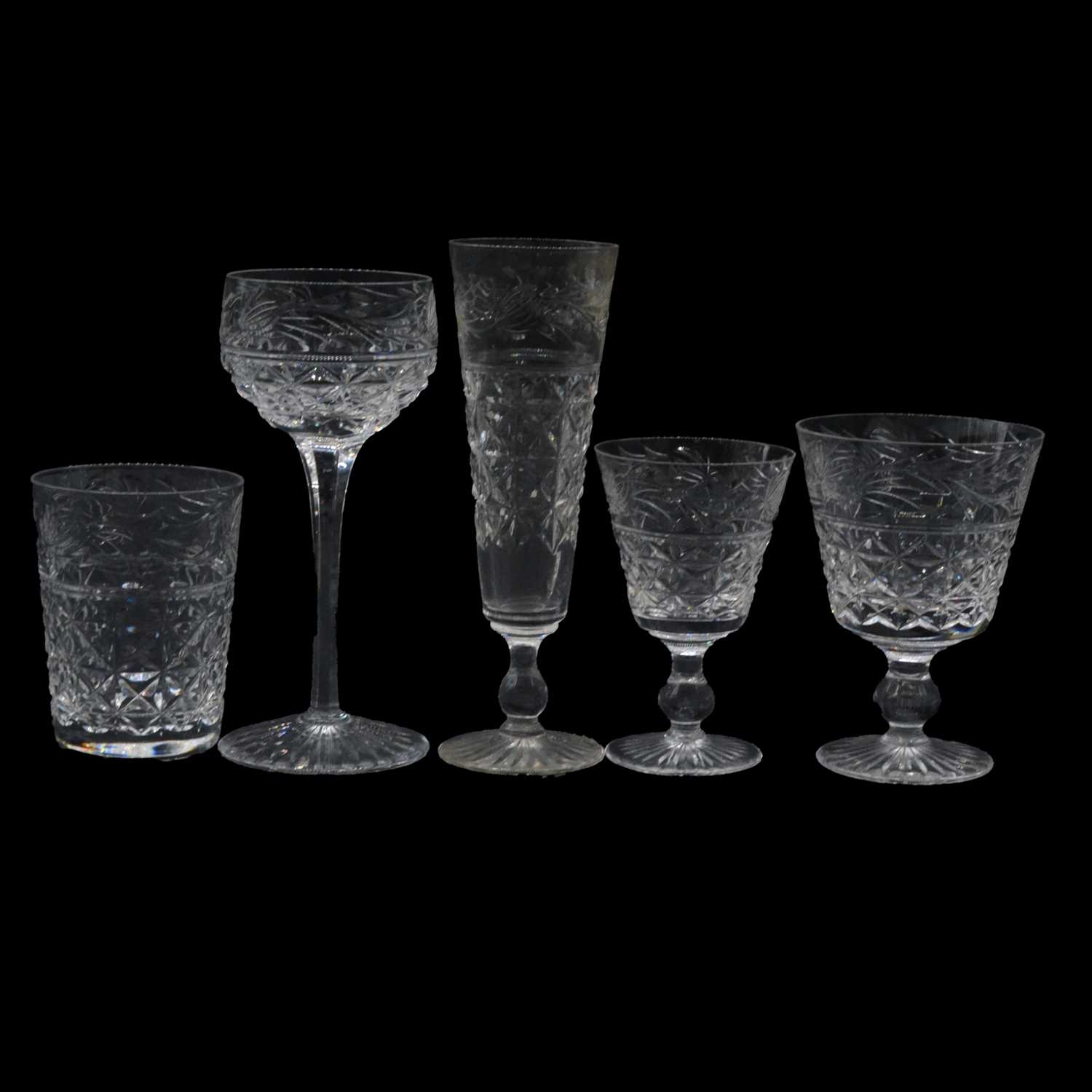 Lot 71 - Six place setting of Stuart Crystal glassware