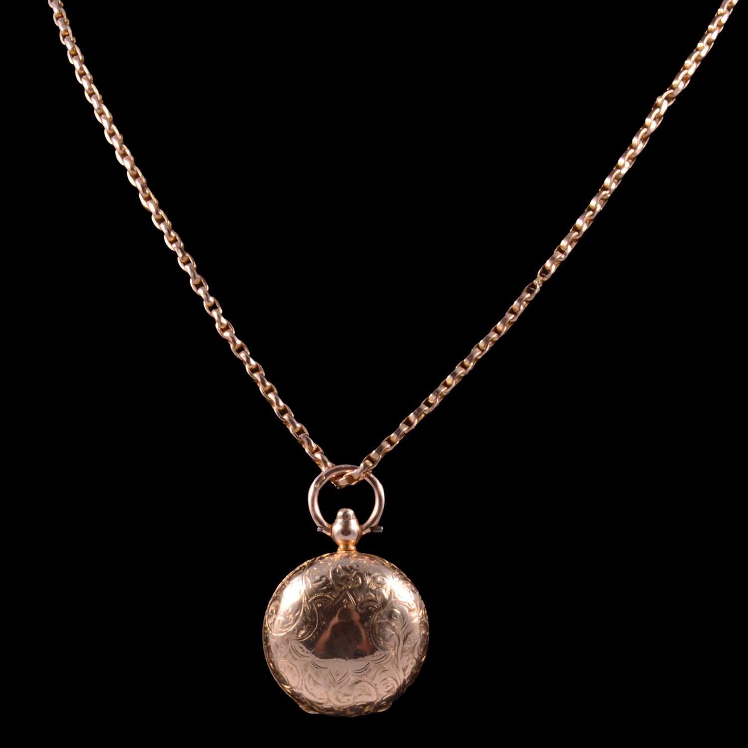 Lot 141 - A 9 carat yellow gold sovereign case and