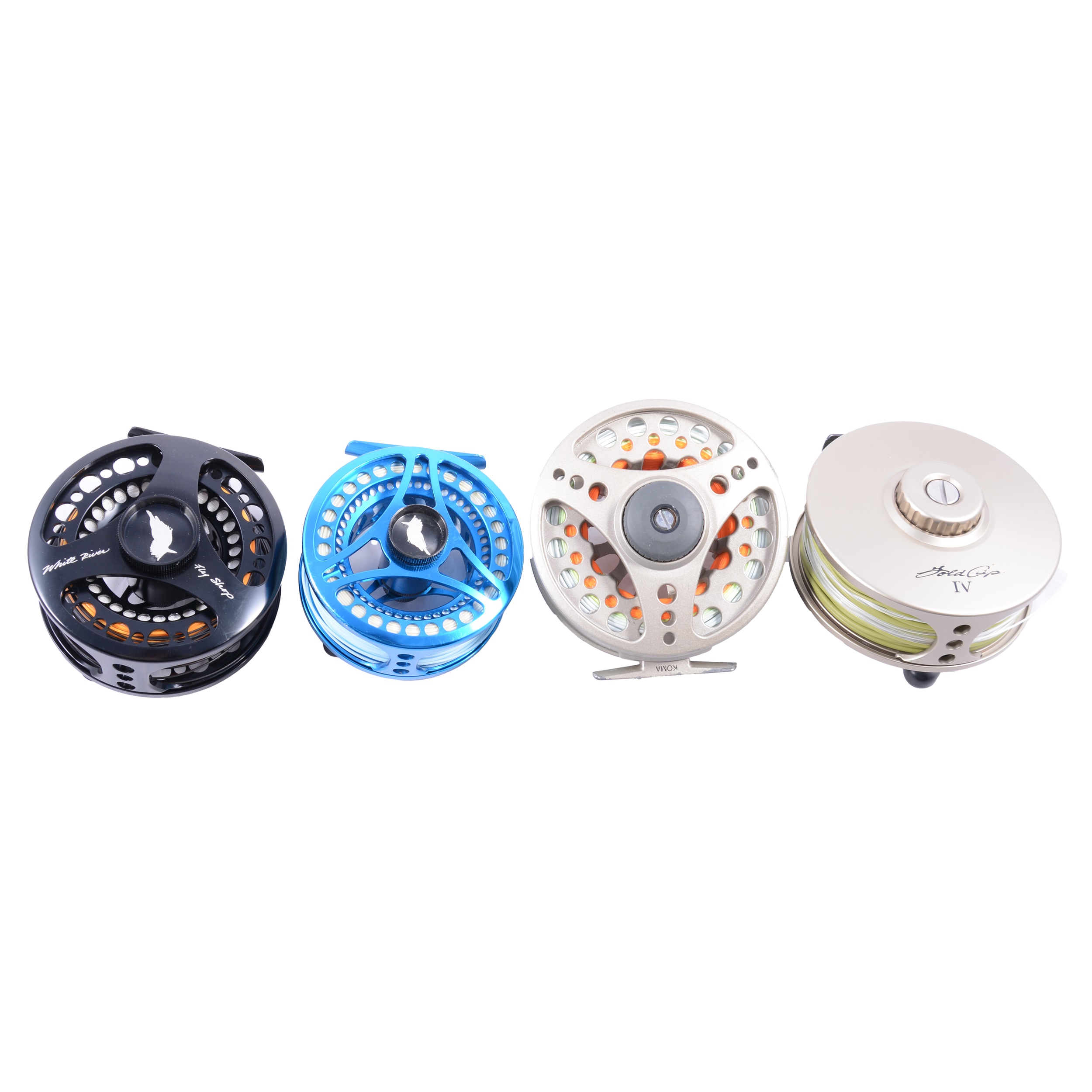 Lot 175 - Four modern alloy fly fishing reels