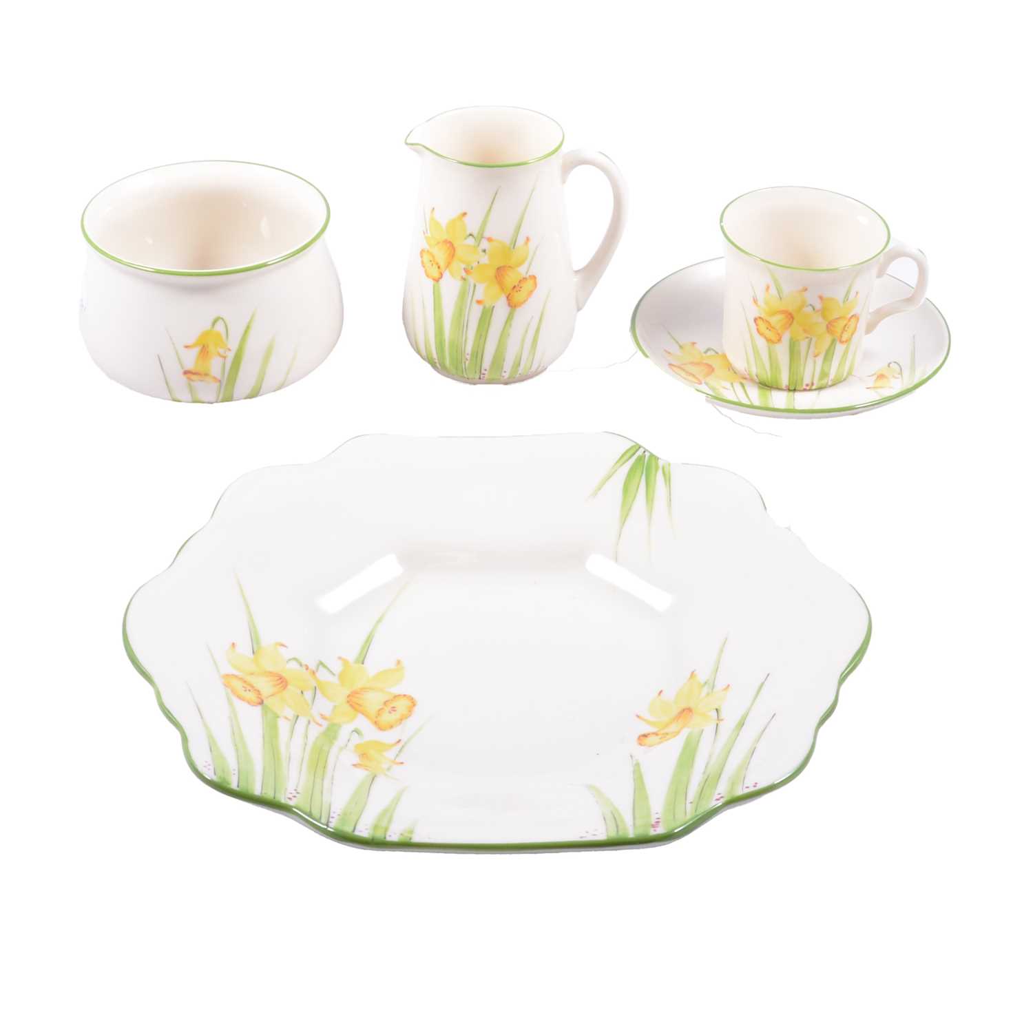 Lot 59 - Goss China Daffodil hand painted design