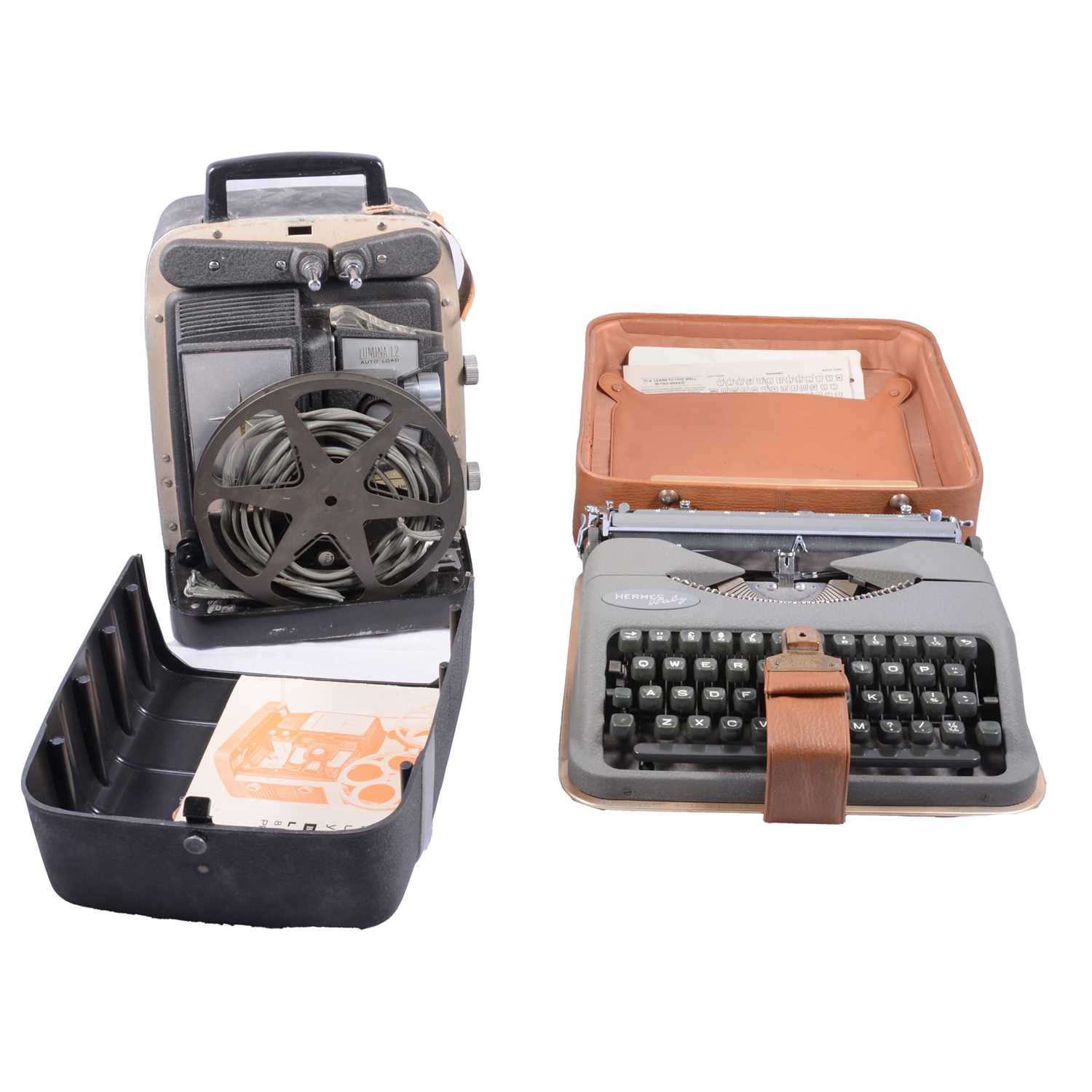 Lot 101 - Vintage typewriter, Bell & Howell cine