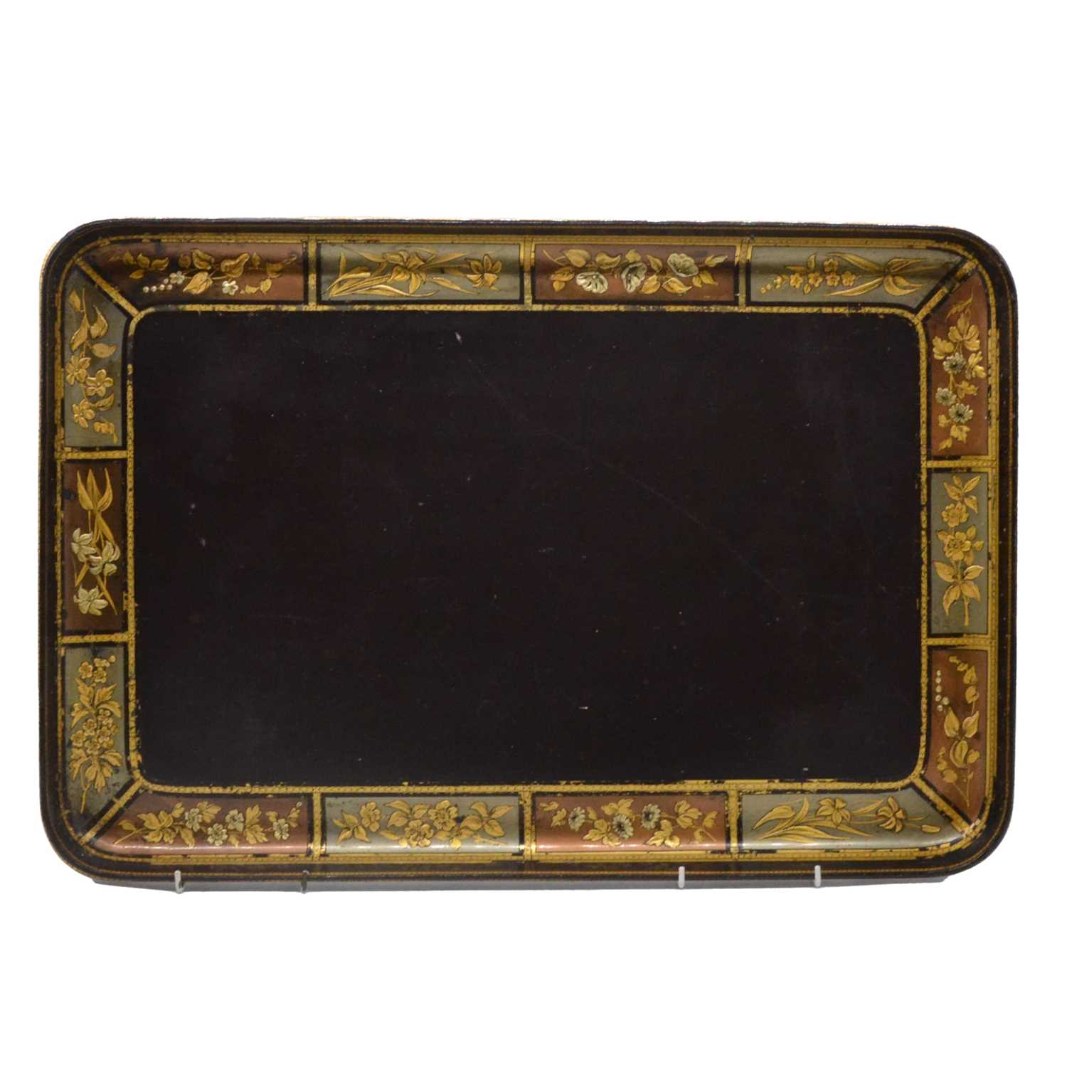 Lot 187 - Victorian paper mache tray,