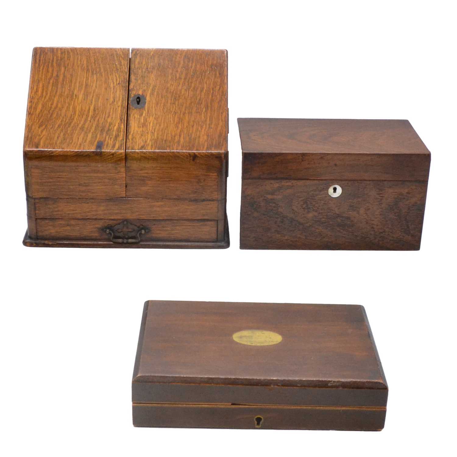 Lot 150 - Five Victorian boxes,