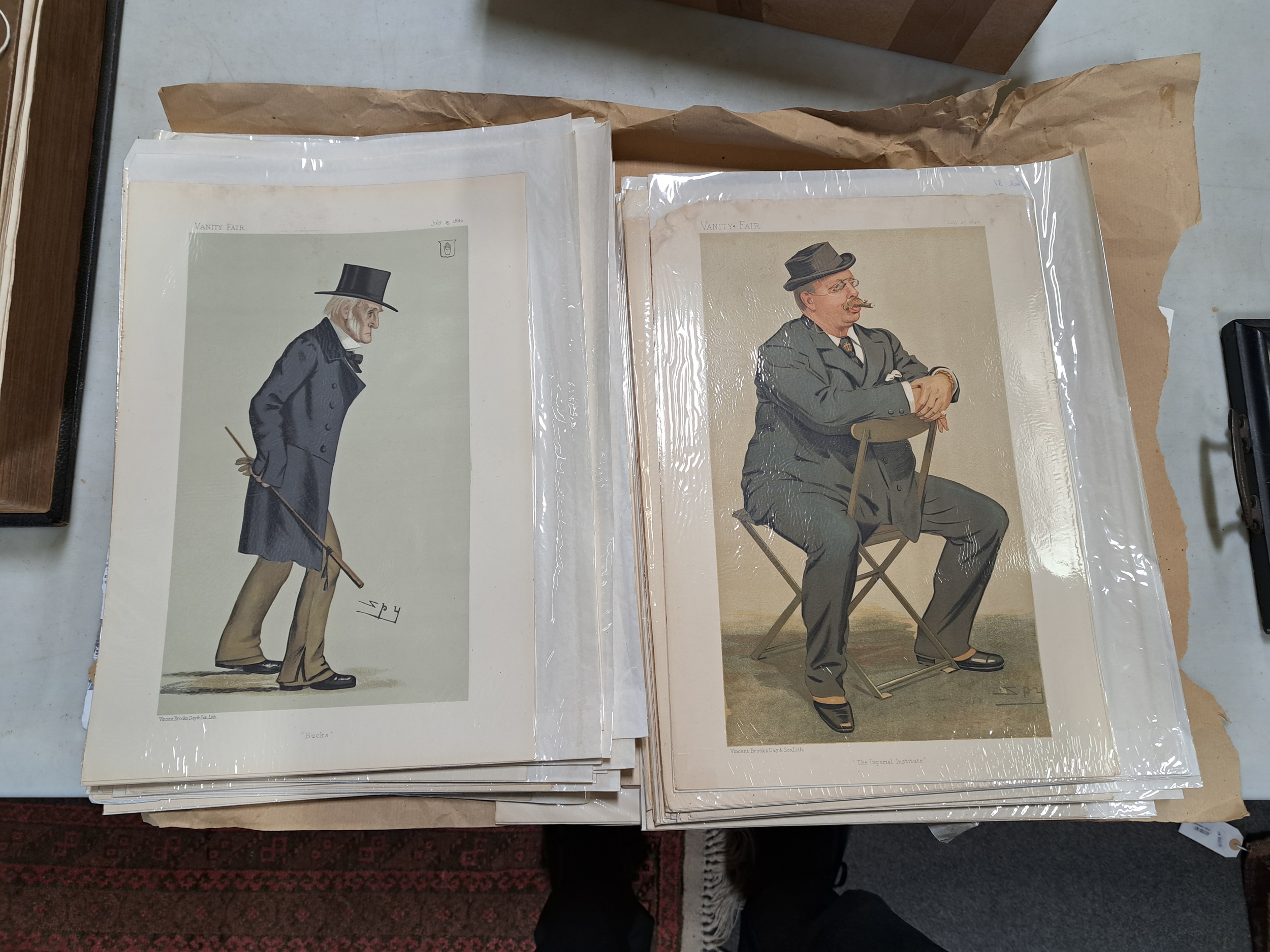Lot 170 - Spy cartoons; military prints; With The Flag