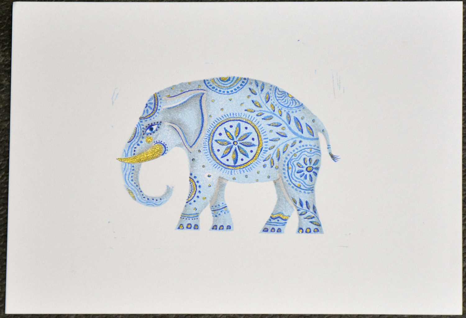 Lot 2 - JANE RAY - Blue Elephant