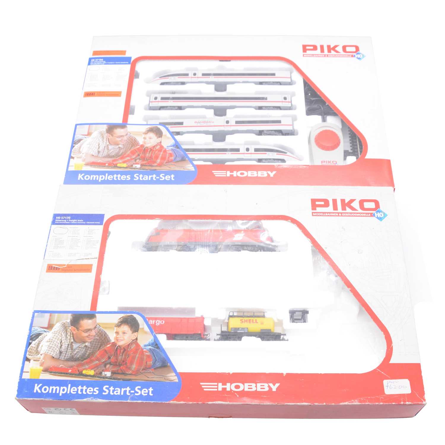 Lot 272 - Two Piko HO gauge start-sets, boxed