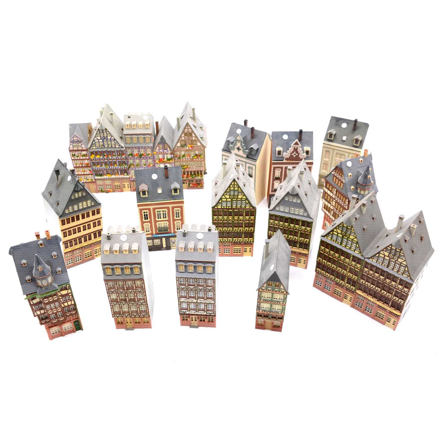 Lot 311 - Sixteen Faller OO/HO gauge trackside