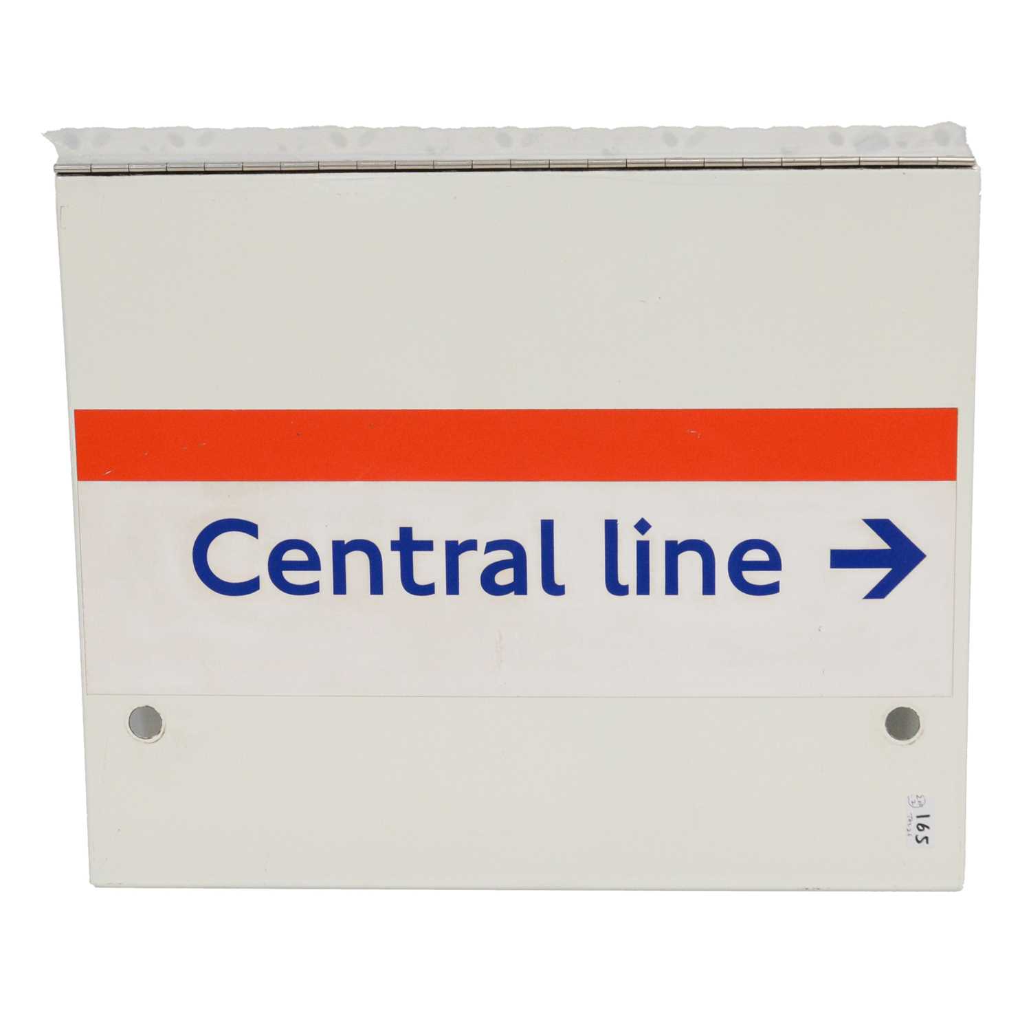 Lot 177 - TFL Central Line platform direction signage