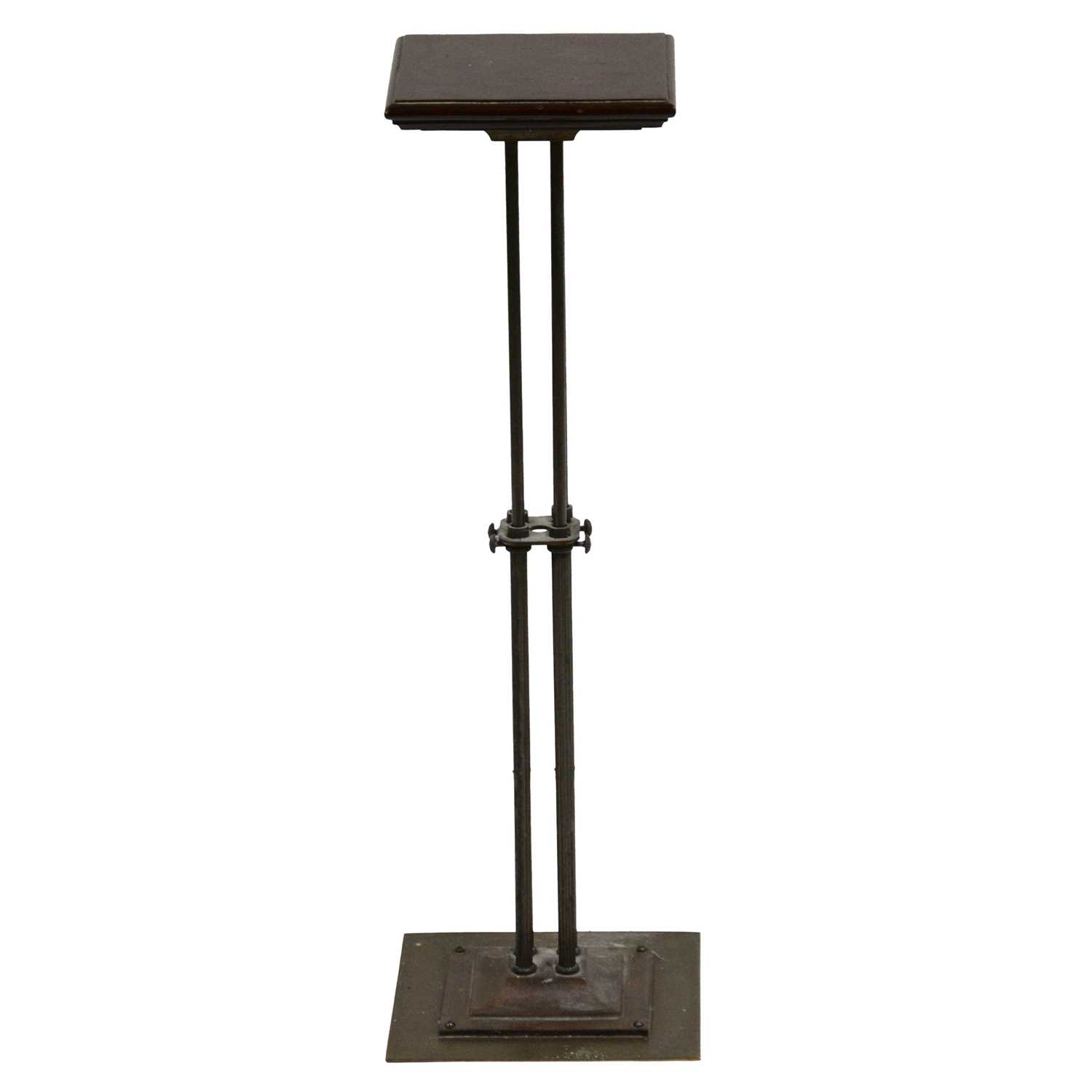 Lot 351 - Victorian carved oak clock-barometer and an