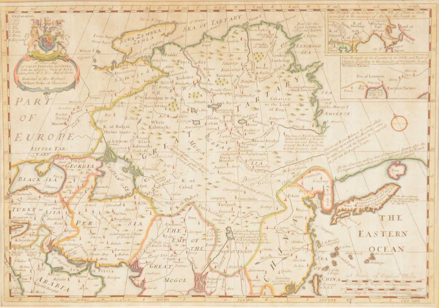 Lot 251 - Edward Wells, a New Map of Great Tarary and