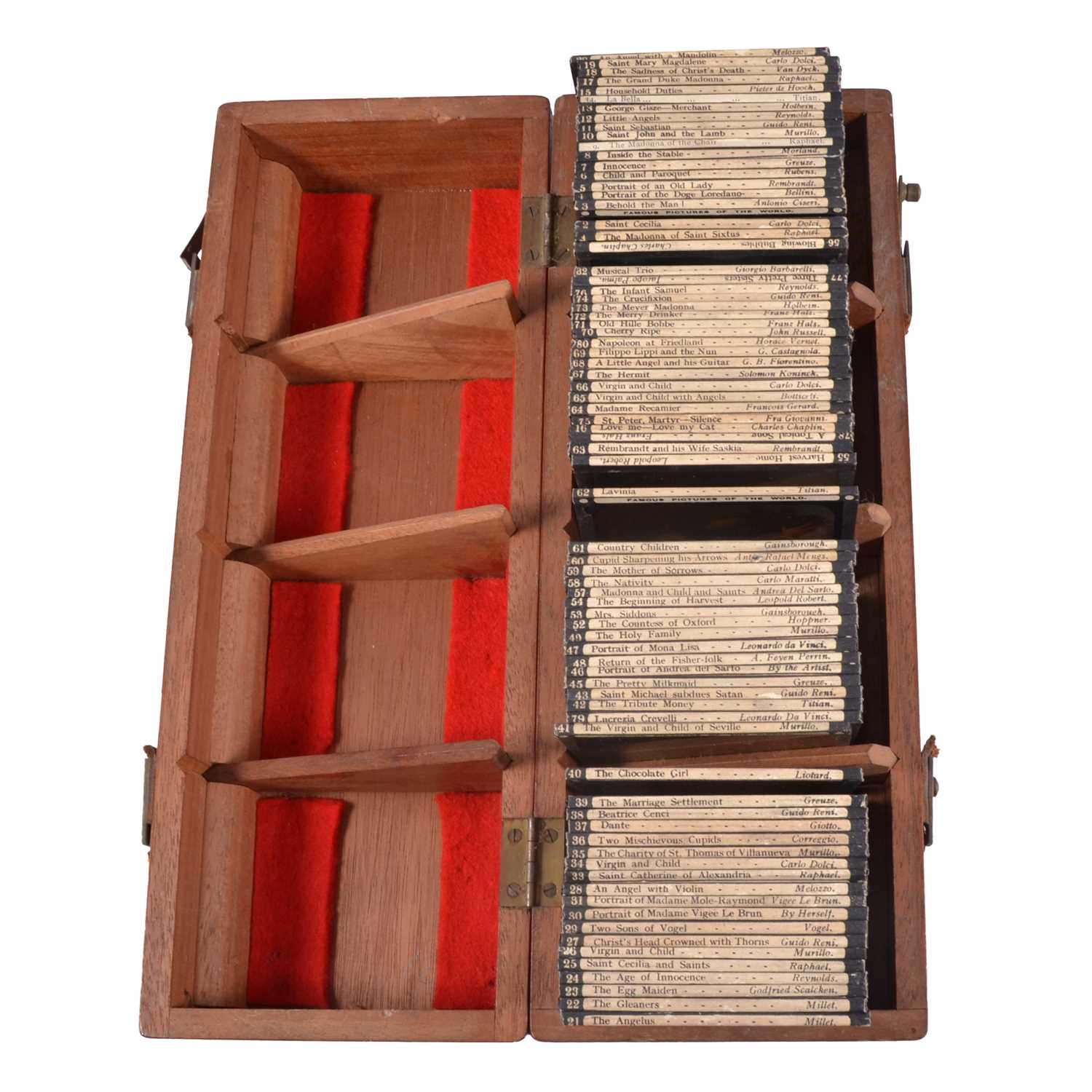 Lot 77 - Box of glass slides,