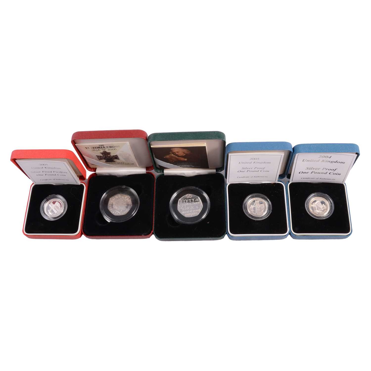 Lot 158 - Sixteen silver proof coins.