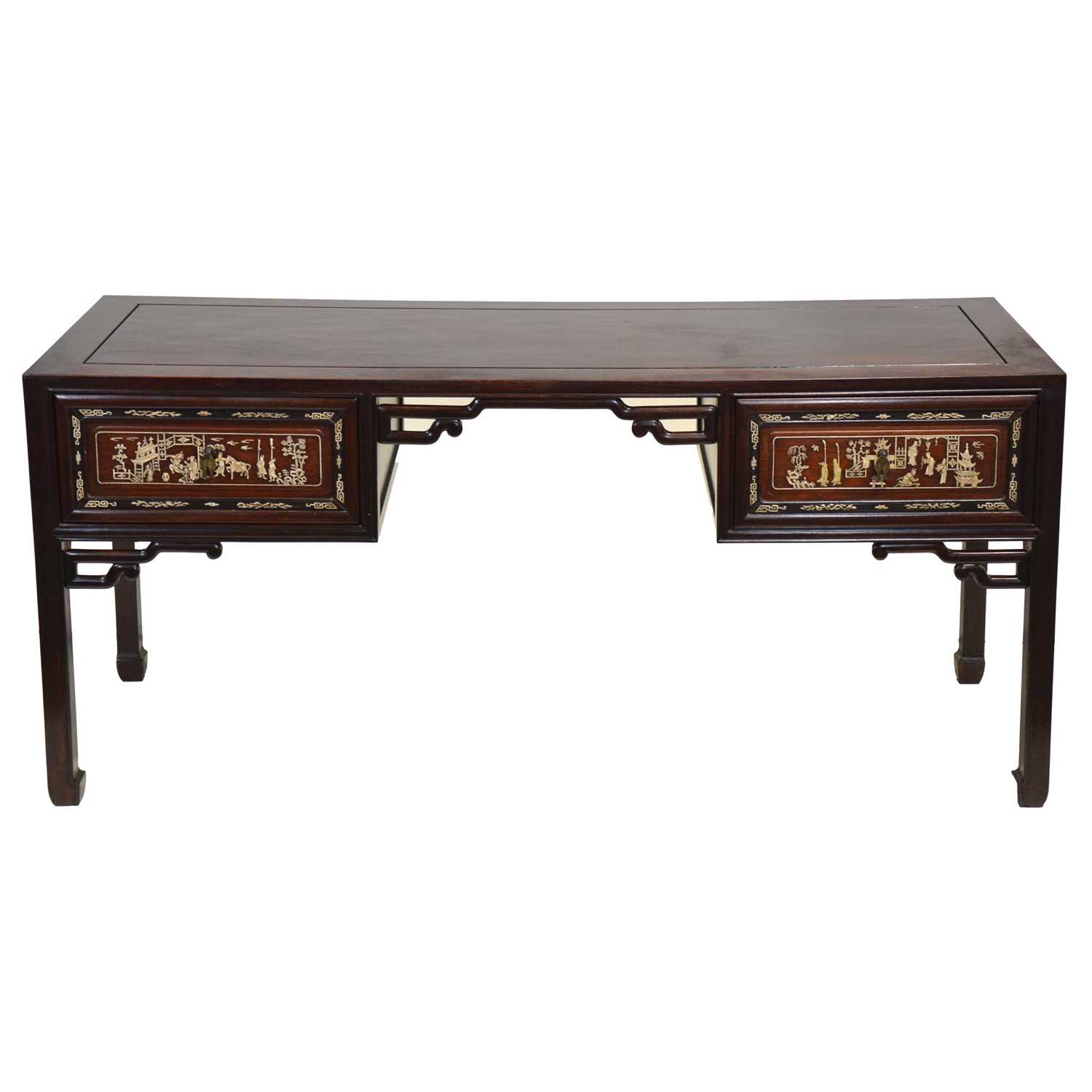 Lot 356 - Chinese hardwood desk
