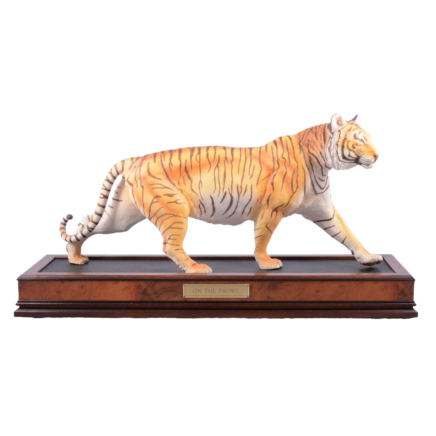 Lot 69 - Two large Franklin Mint porcelain Tiger