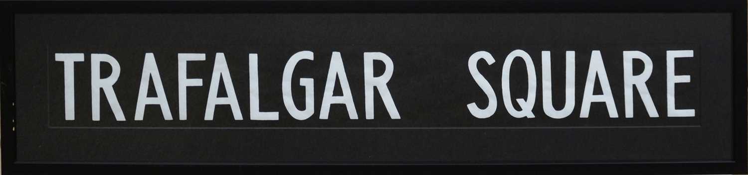 Lot 167 - London Bus Destination Blind - TRAFALGAR