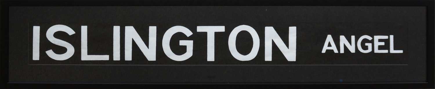 Lot 106 - London Bus Destination Blind - ISLINGTON
