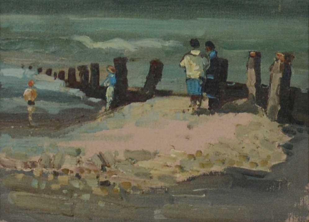 Lot 261 - Attributed to Donald Bosher, Figures on a