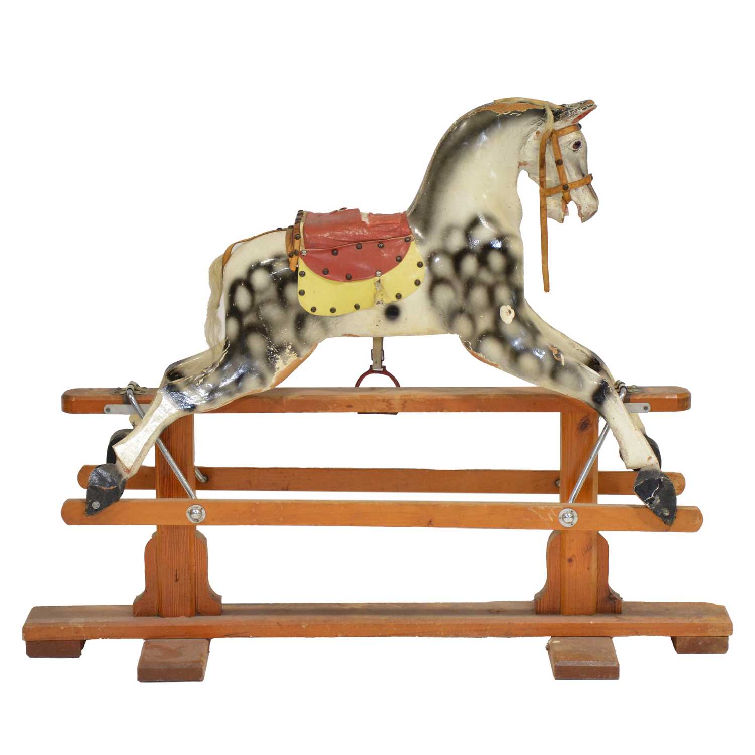 Lot 298 - Vintage Leeway Rocking Horse, in need of