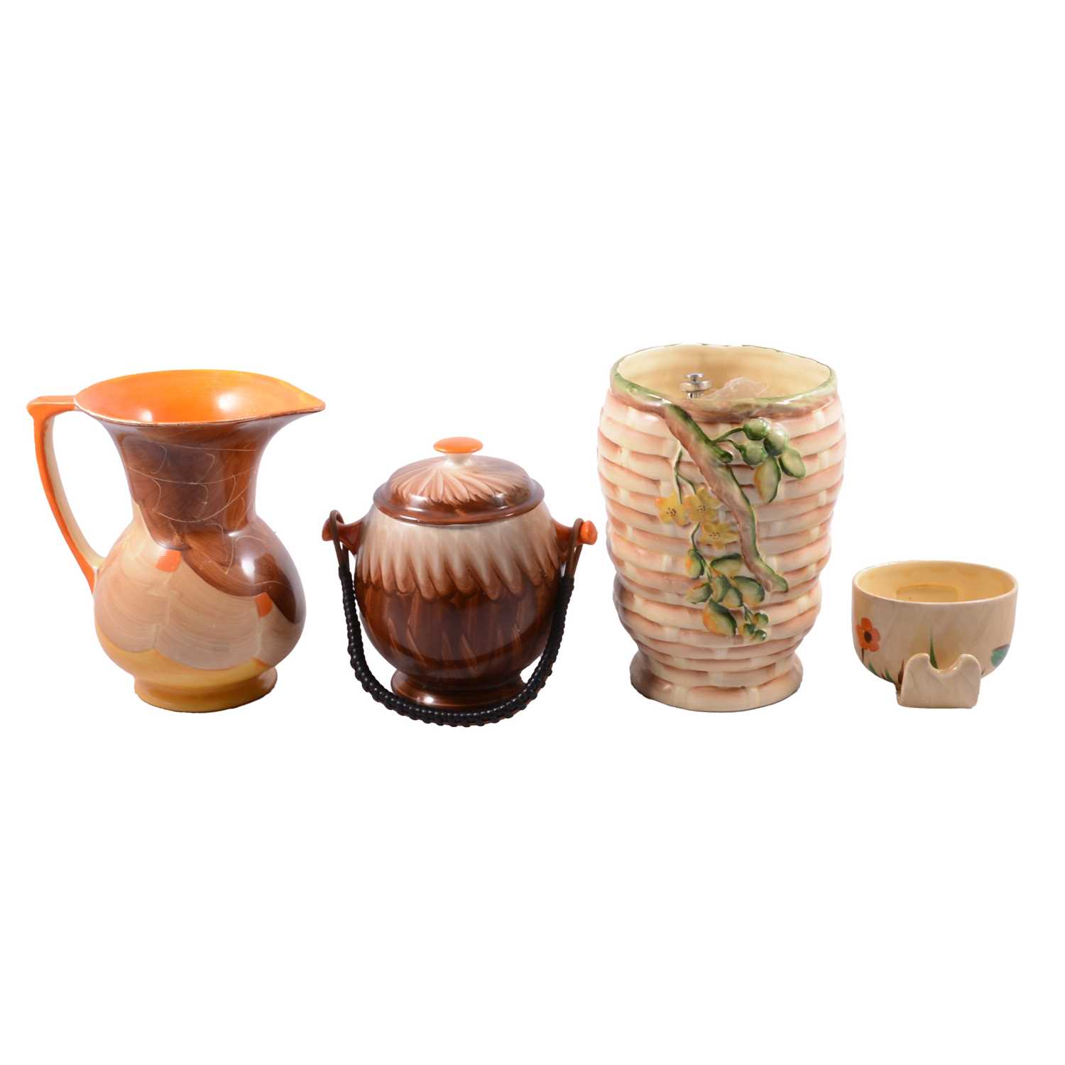 Lot 75 - Myott vases, jardinieres, teawares,
