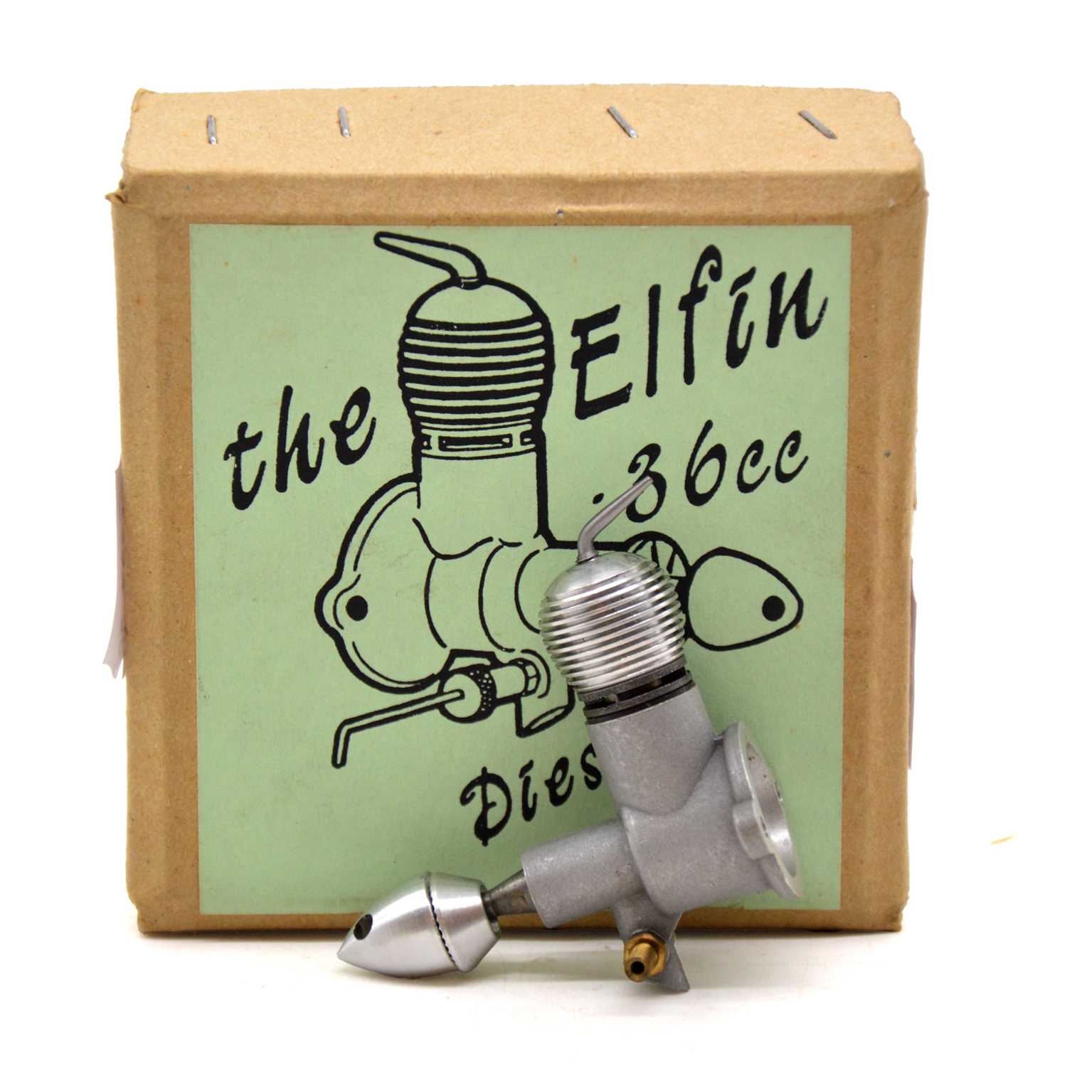 Lot 65 - Arne Hende Elfin 0.36cc diesel engine, boxed