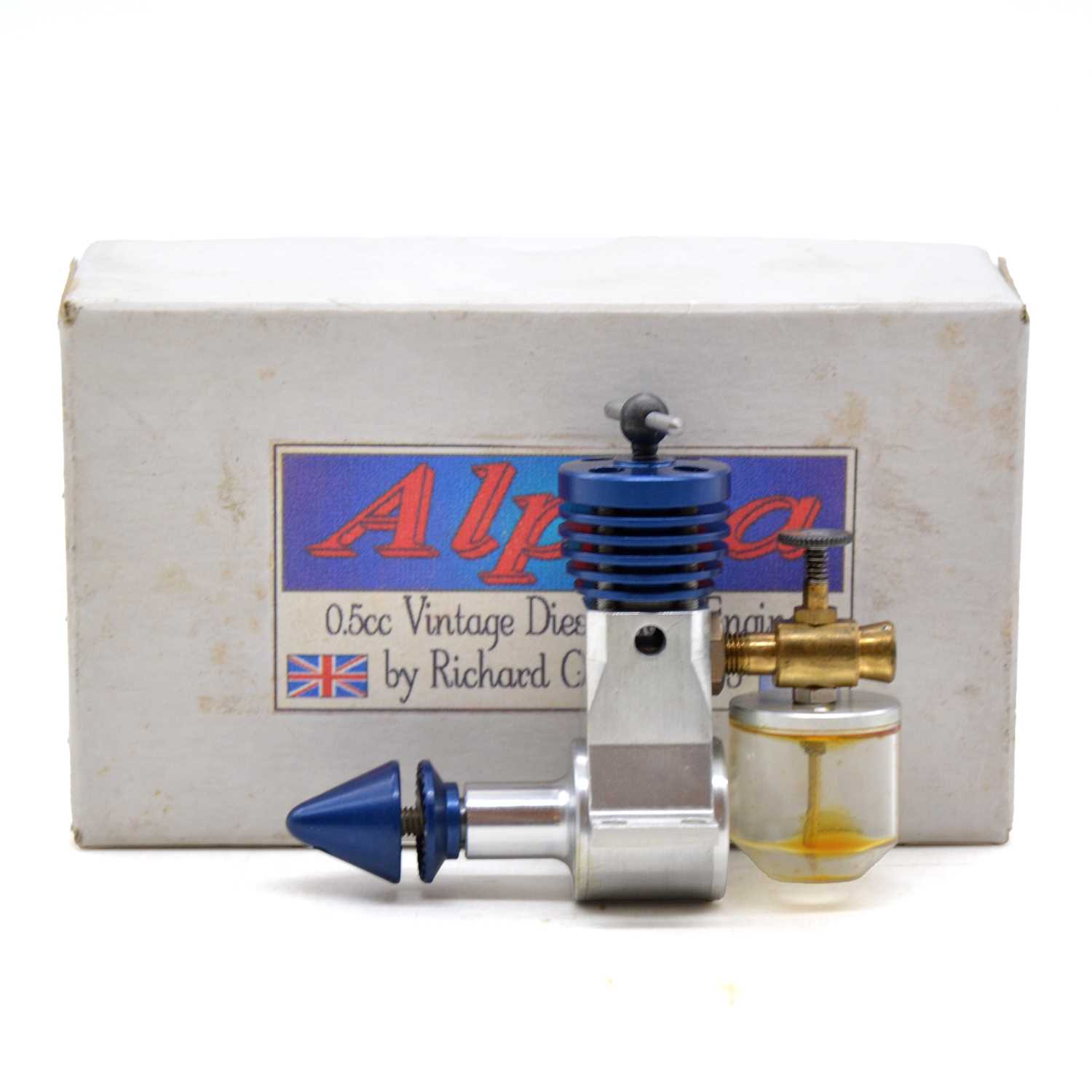 Lot 75 - Richard Gordon Alpha 0.5cc diesel aero engine,