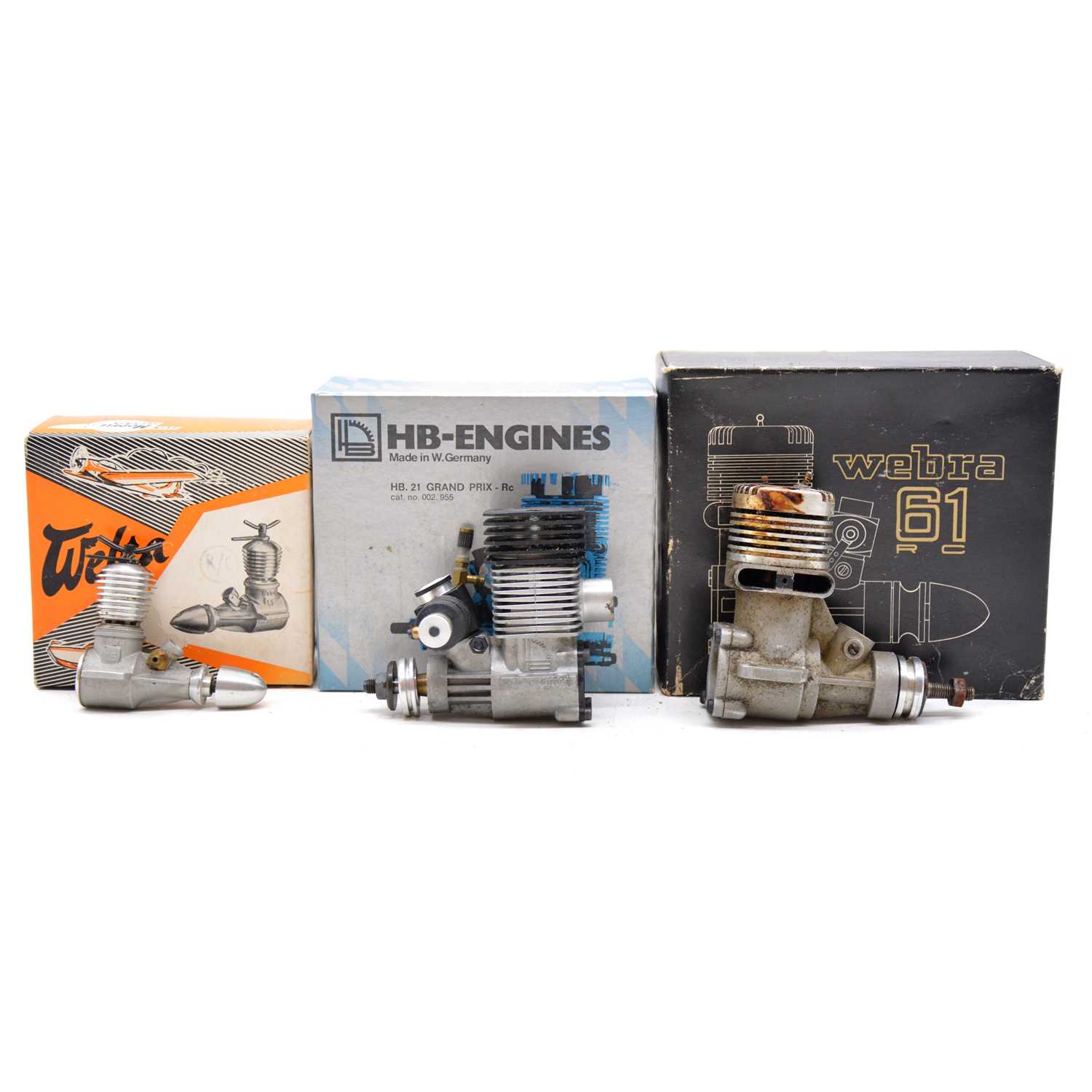 Lot 89 - Three German engines, including Webra 1.5;