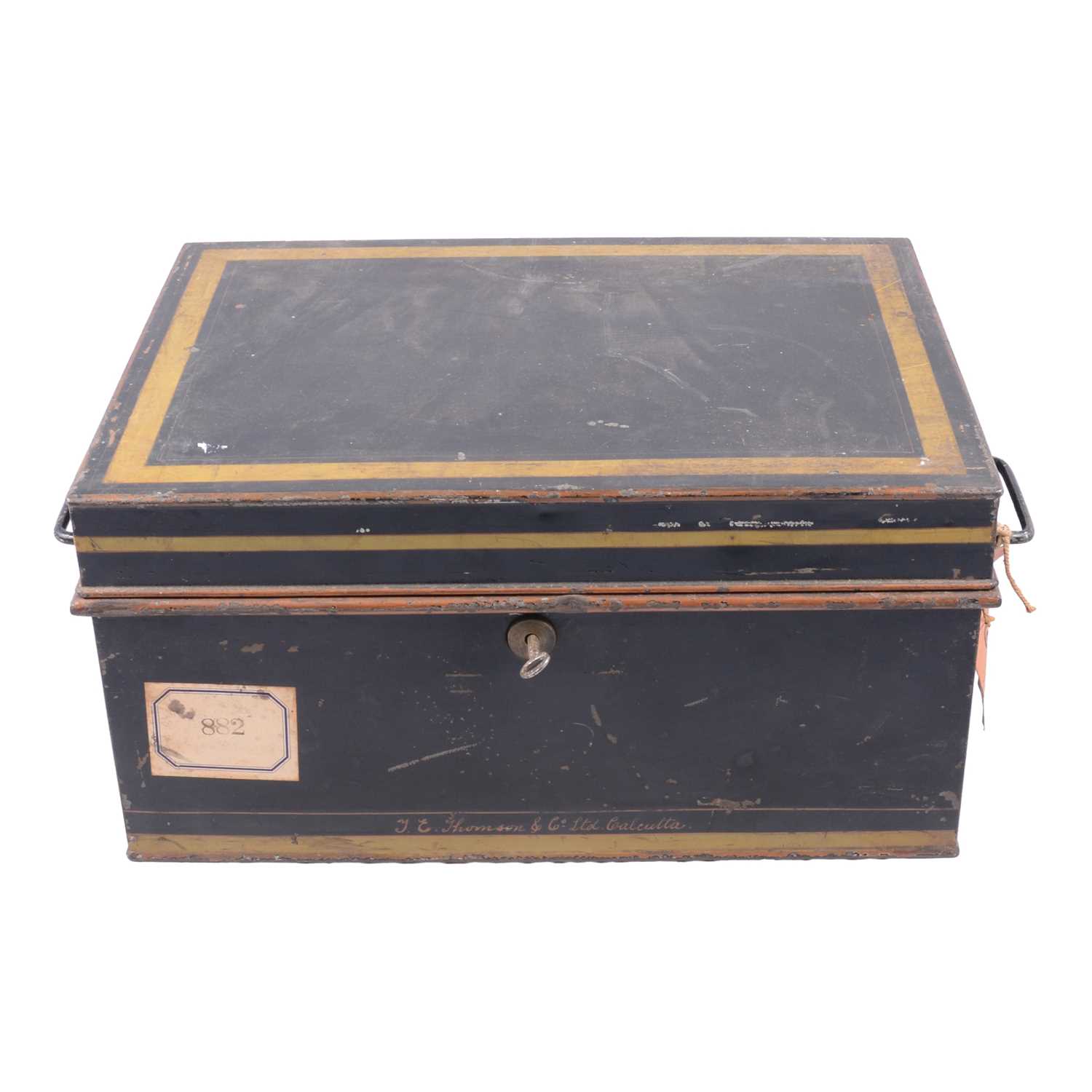 Lot 178 - Lacquered deed box