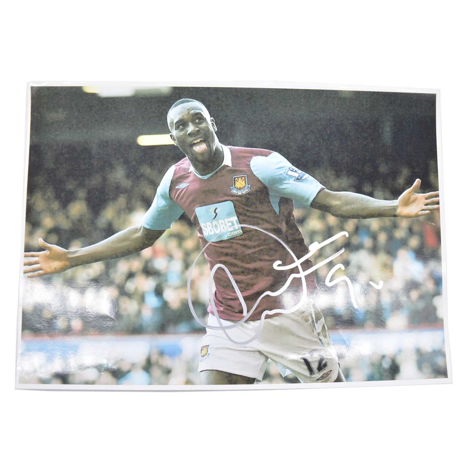Lot 357 - Signed Carlton Cole A4 colour photograph,