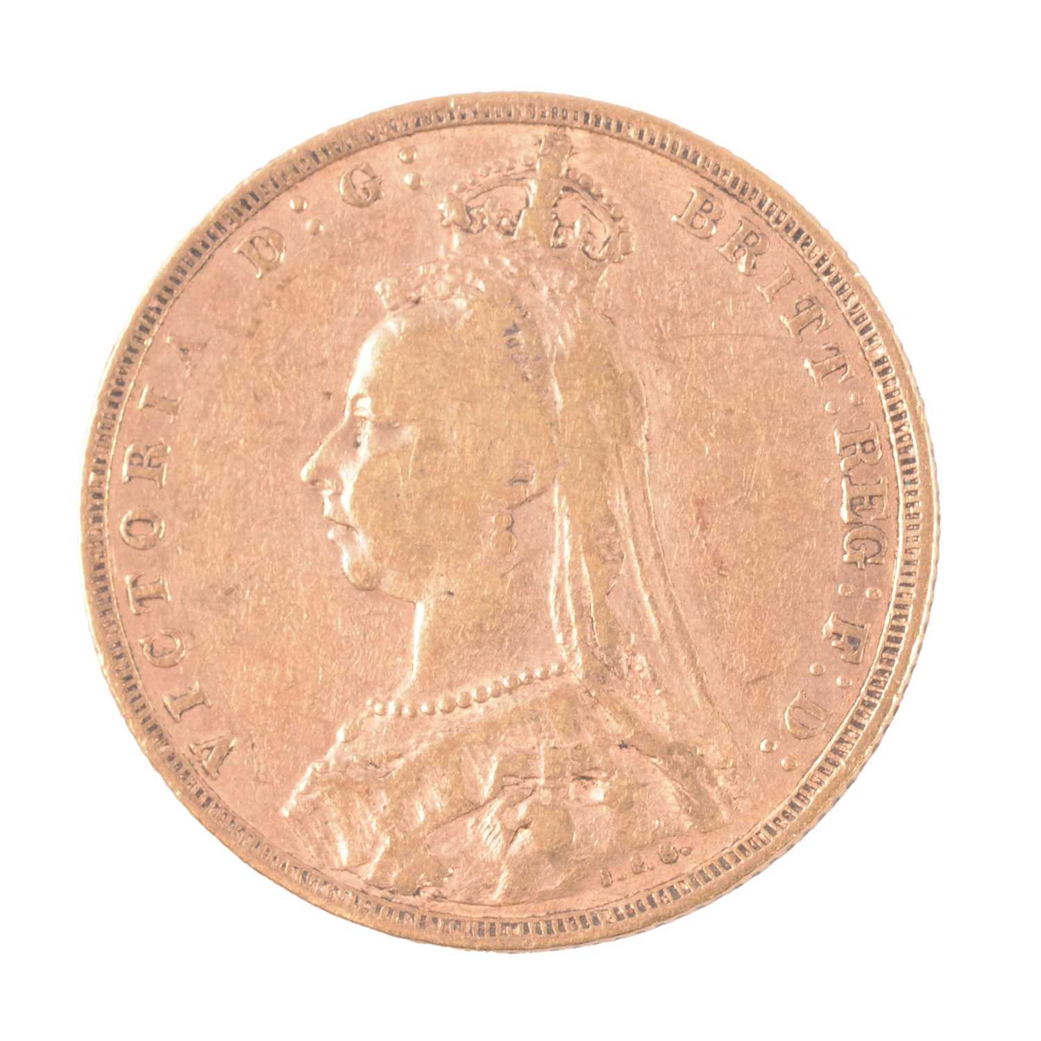 Lot 1143 - A Gold Full Sovereign Coin, Victoria