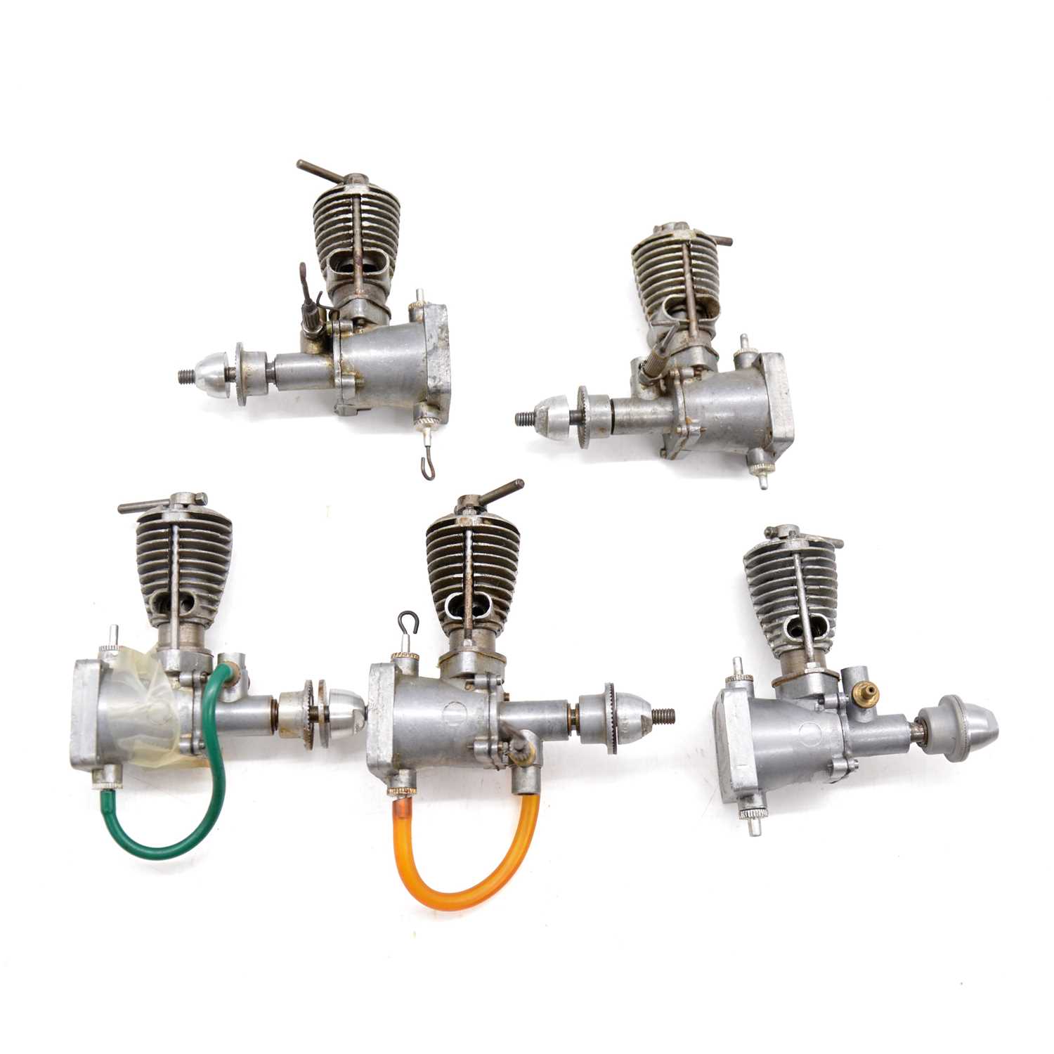 Lot 128 - Five Frog diesel engines