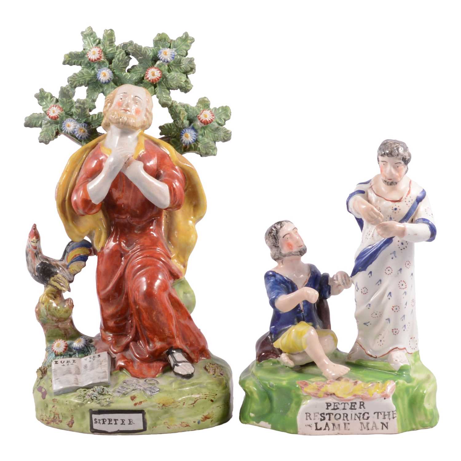 Lot 20 - Three Staffordshire Petrine models,