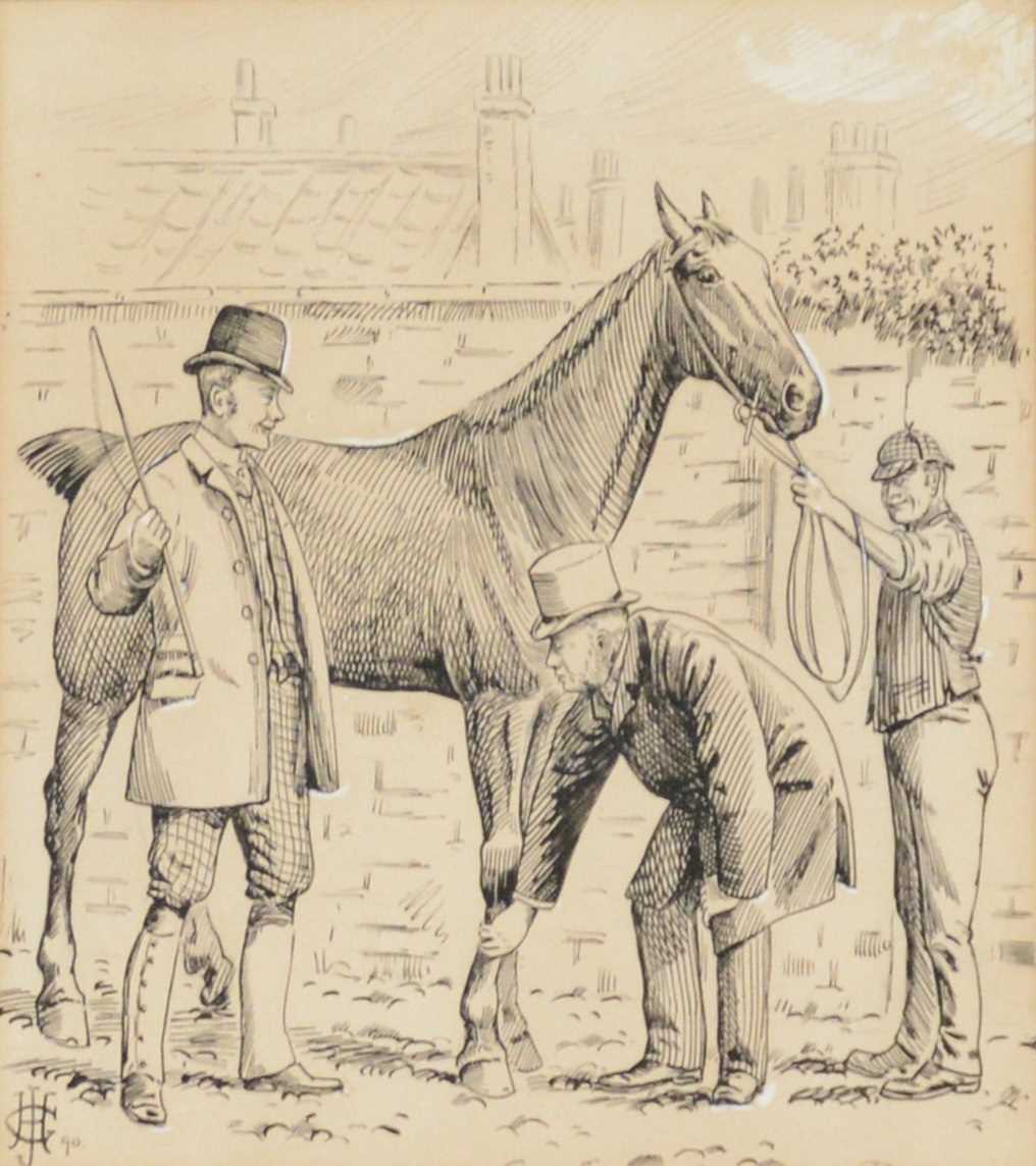 Lot 228 - G H Jalland, Four pen and ink drawings,