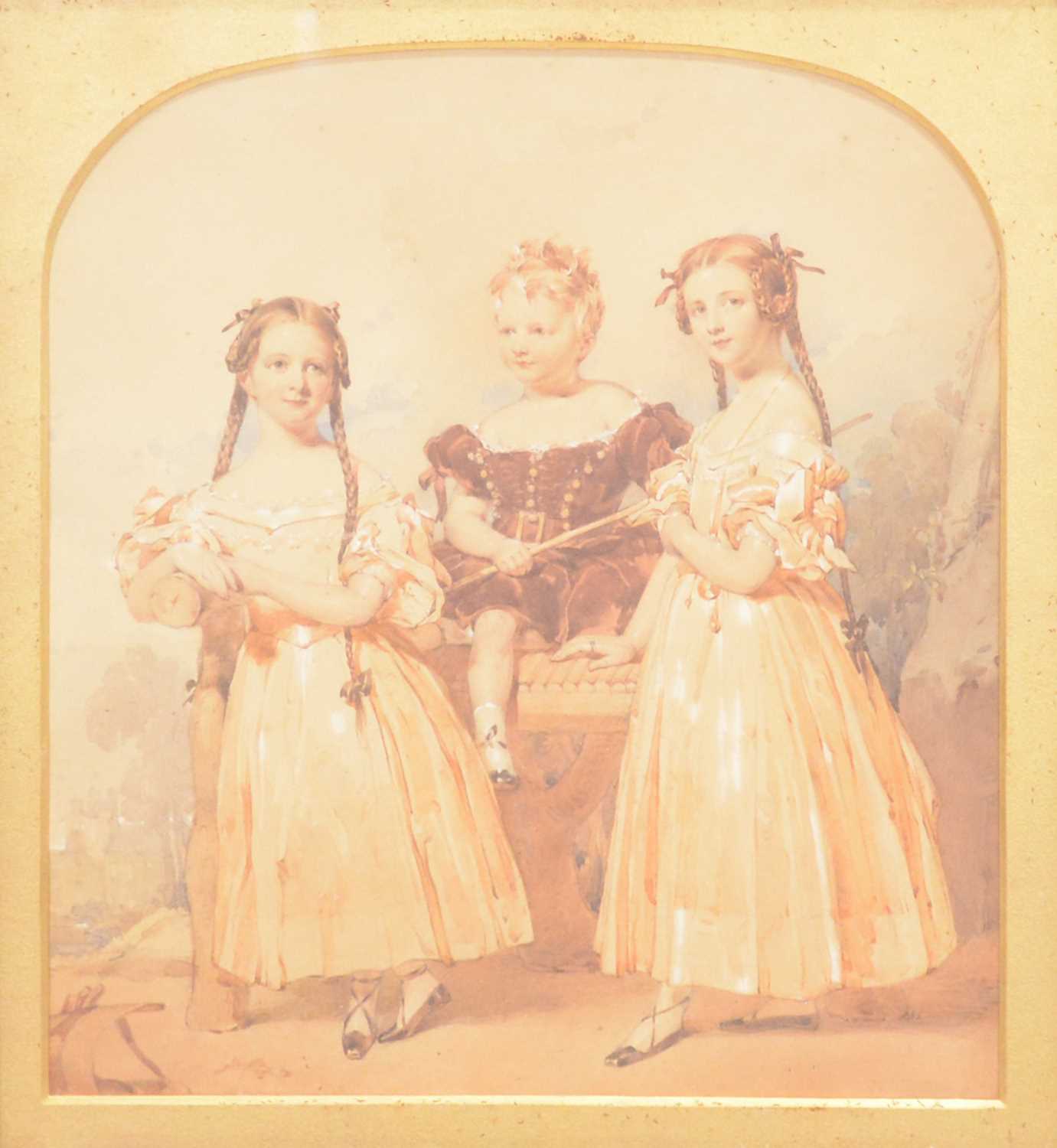 Lot 246 - Kenneth Macleay, a portrait of the children