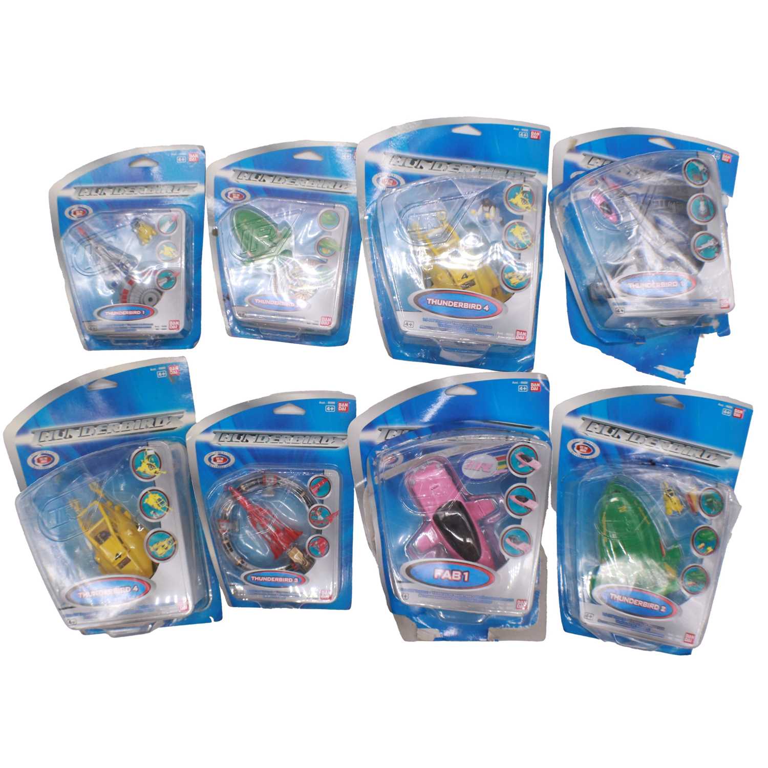 Lot 36 - Eight Bandai Gerry Anderson Thunderbirds
