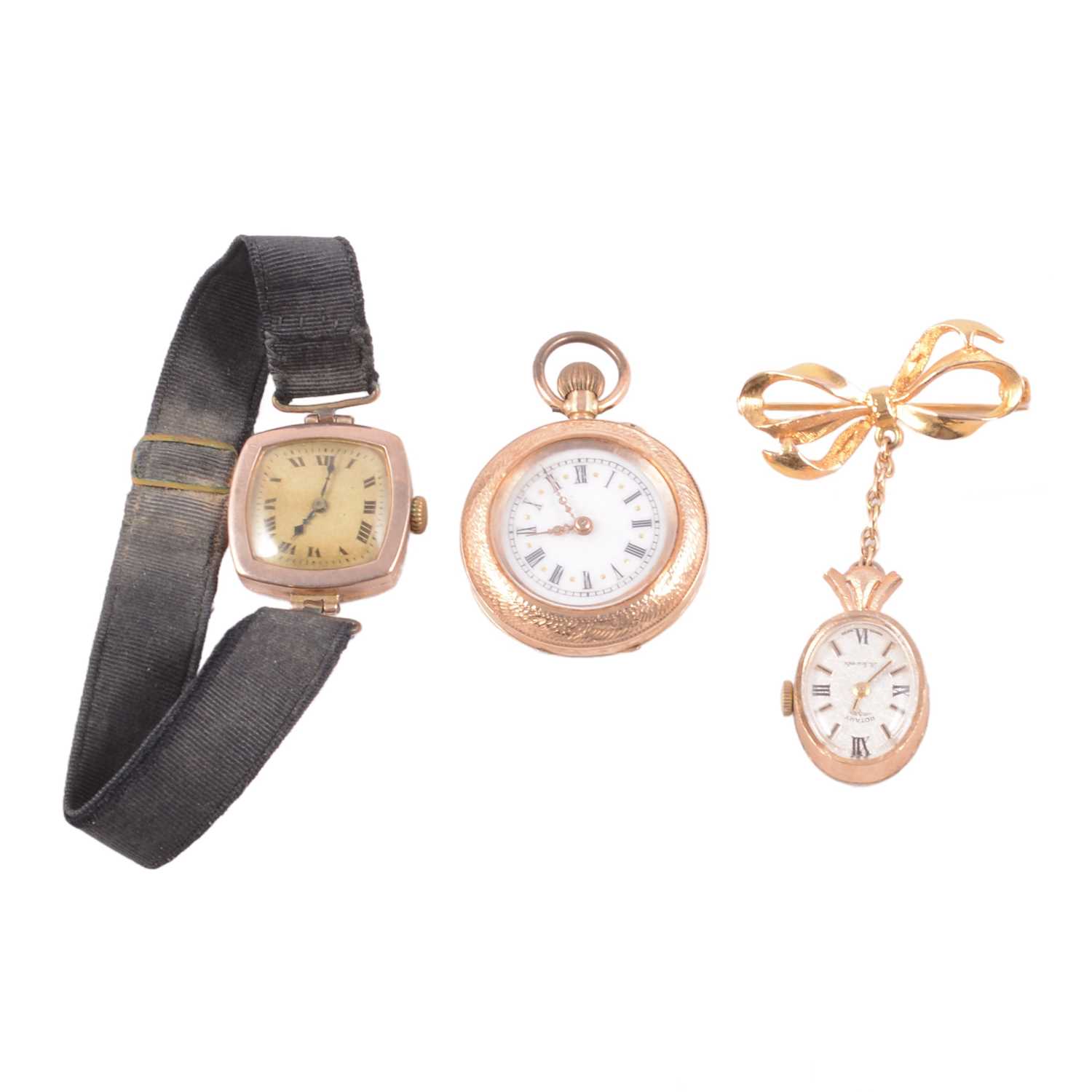 Lot 406 - CATALOGUE AMENDMENT - FOB WATCH 14K - A 14K