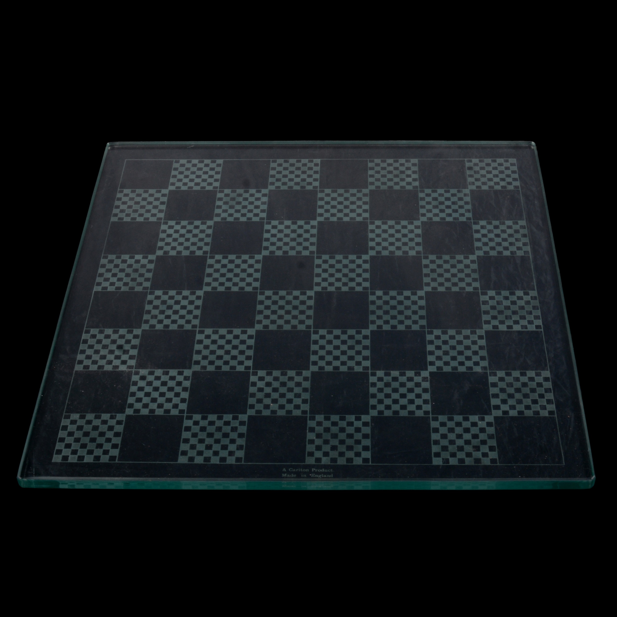 Lot 89 - Chess; glass chess set with glass board, etc.,