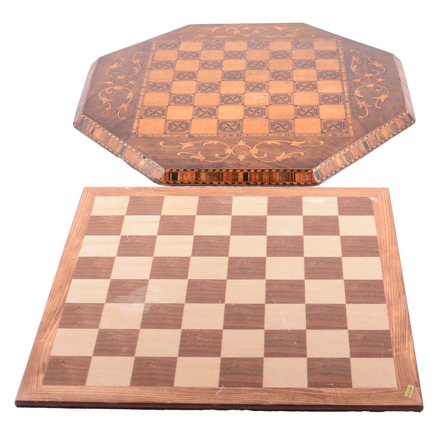 Lot 90 - Large Rajastani chess set and various boards,