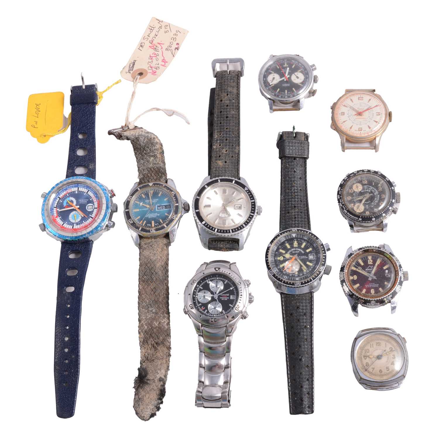 Lot 1208 - Collection of Divers and Sports watches,