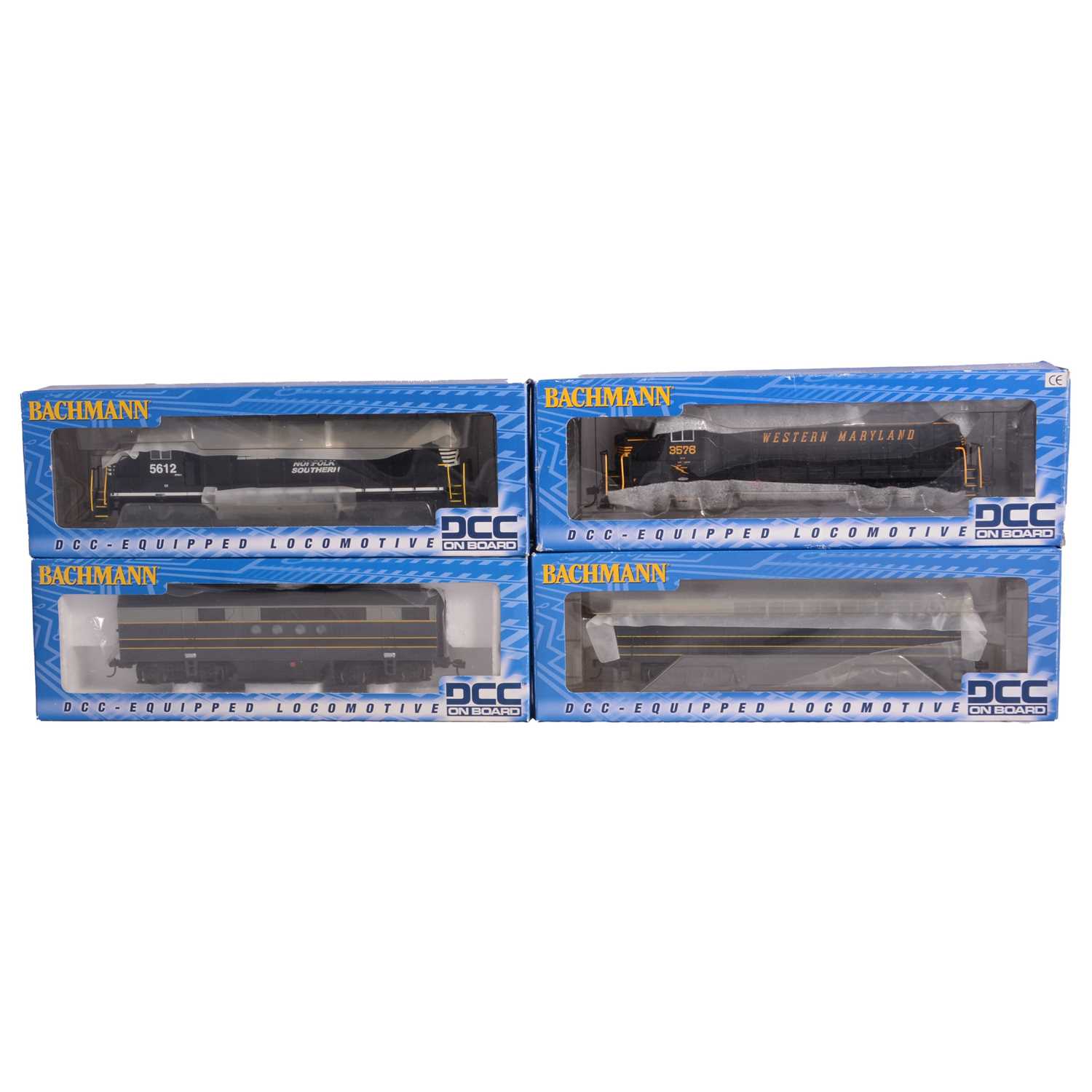 Lot 188 - Four Bachmann DCC ON Board locomotives,