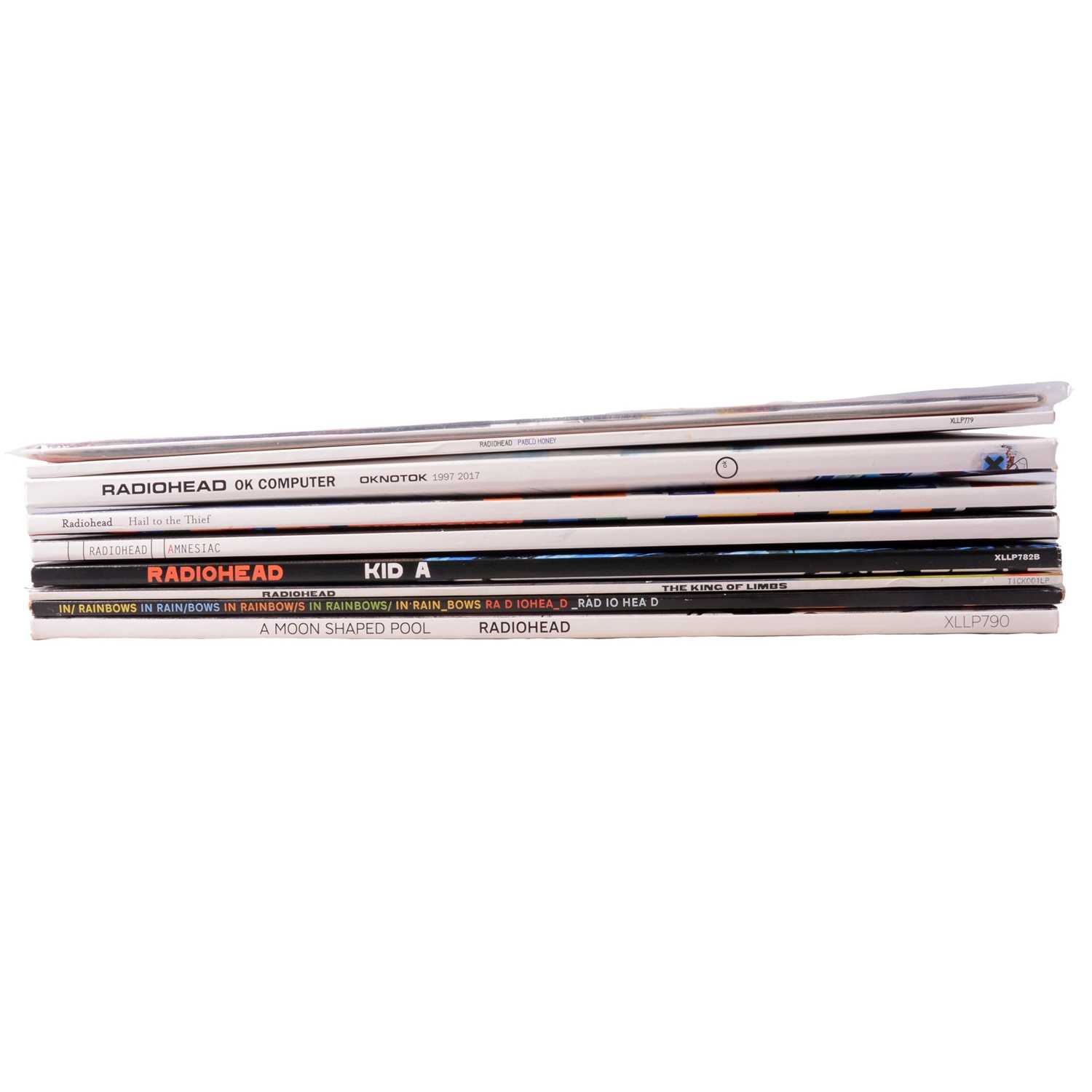 Lot 65 - Radiohead, 9 vinyl lp's,