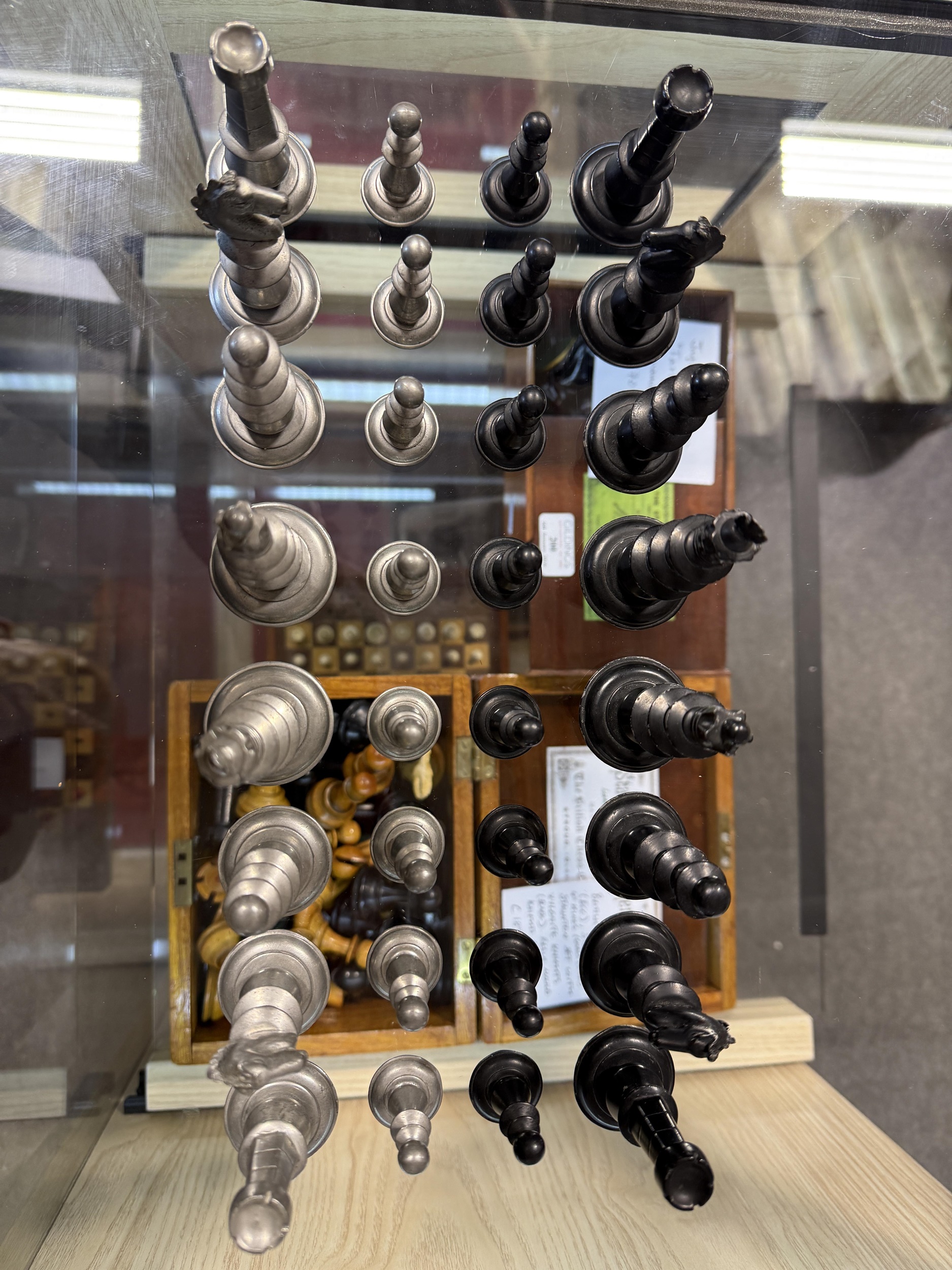 Lot 199 - Imperial British cast metal chess set, circa