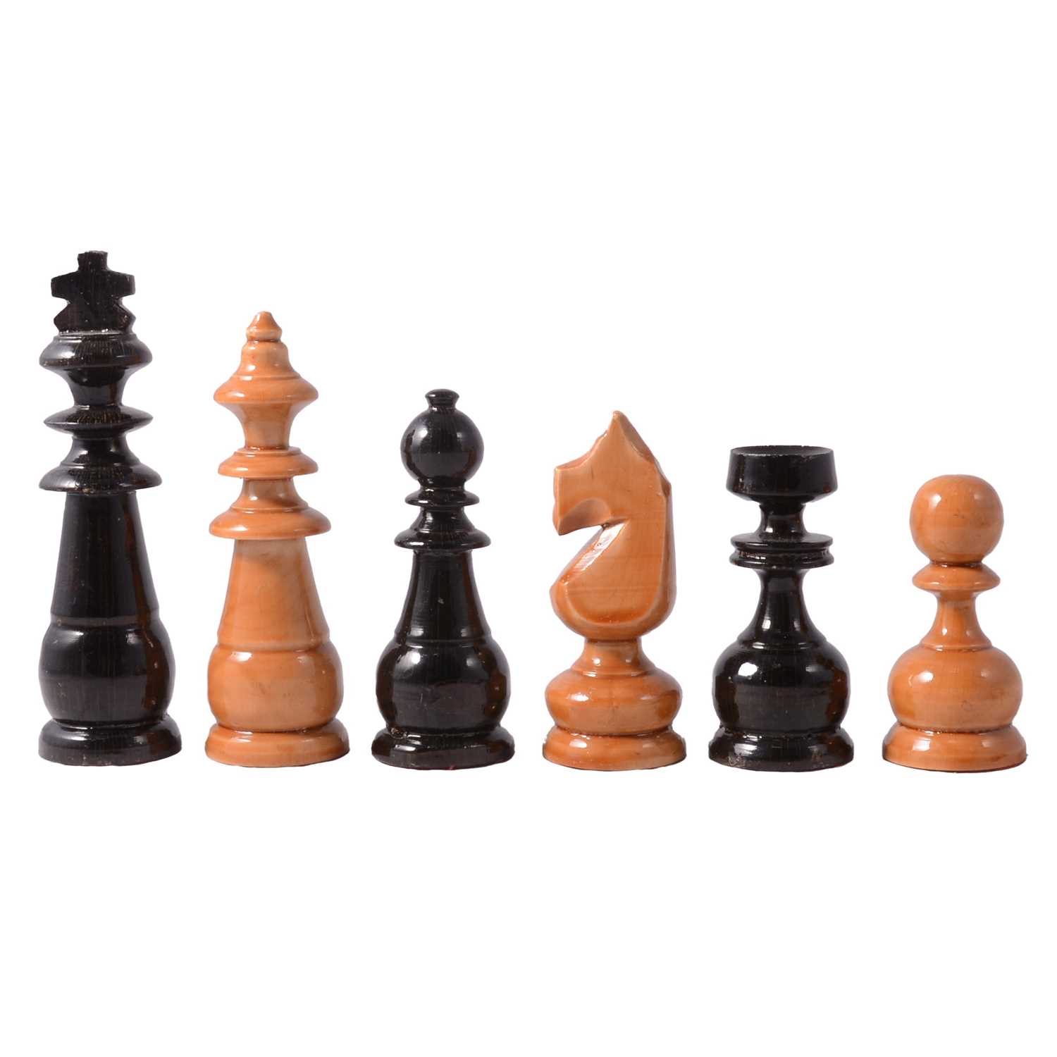 Lot 195 - Two large-sized East European chess sets,