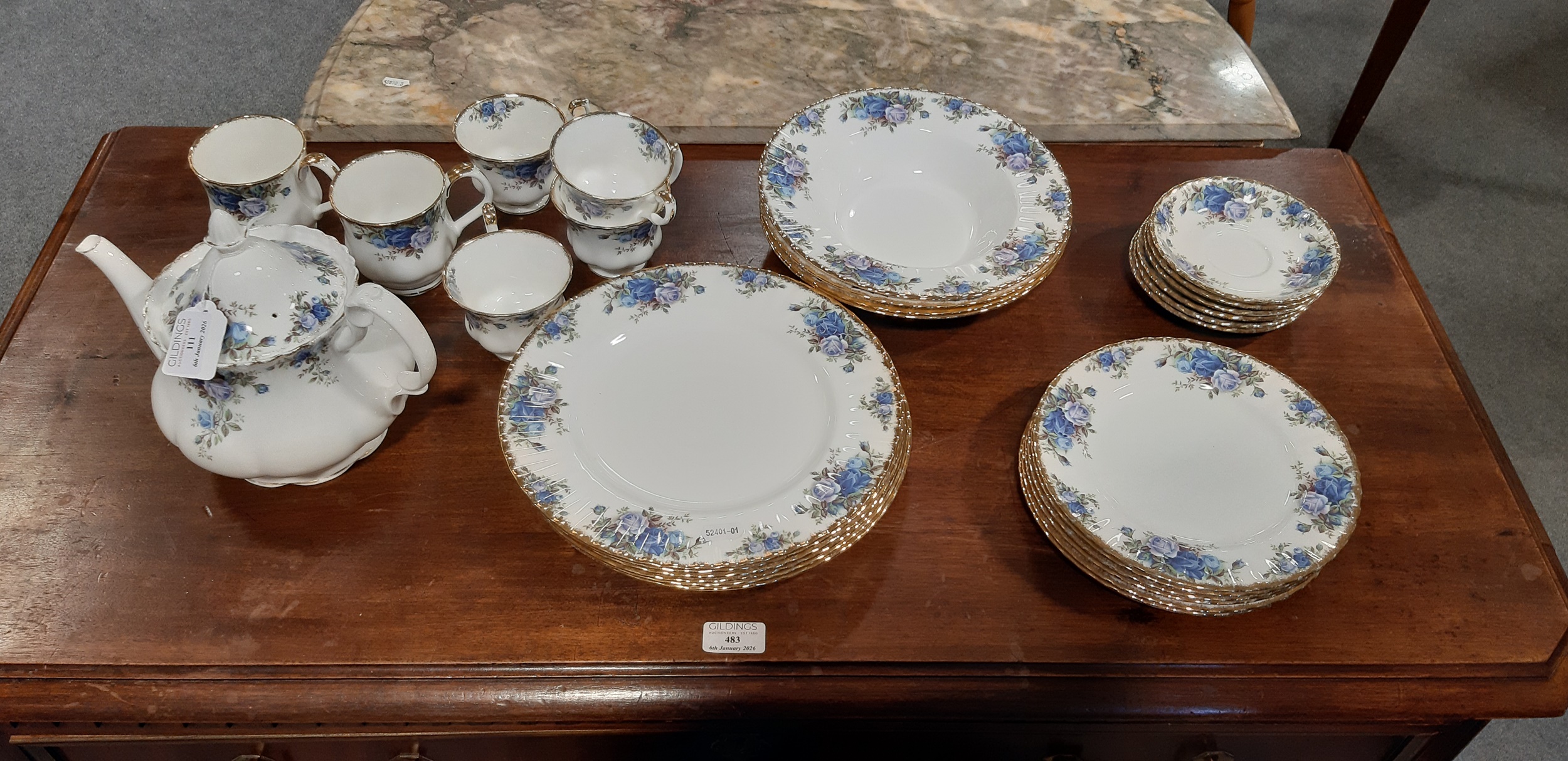 Lot 111 - Royal Albert, 'Moonlight Rose' pattern part