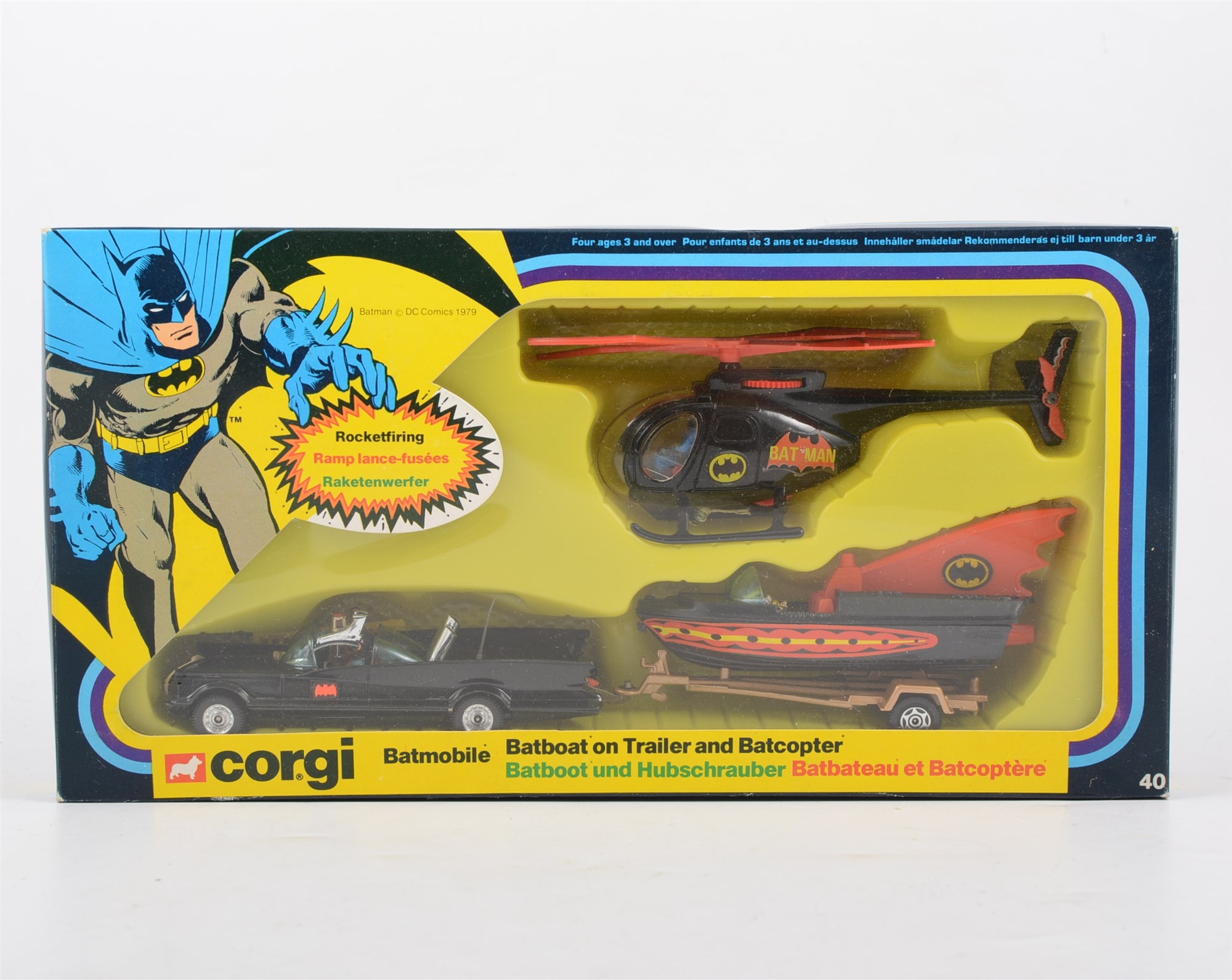 Lot 1144 - Corgi Toys GS40 Batman gift set, with