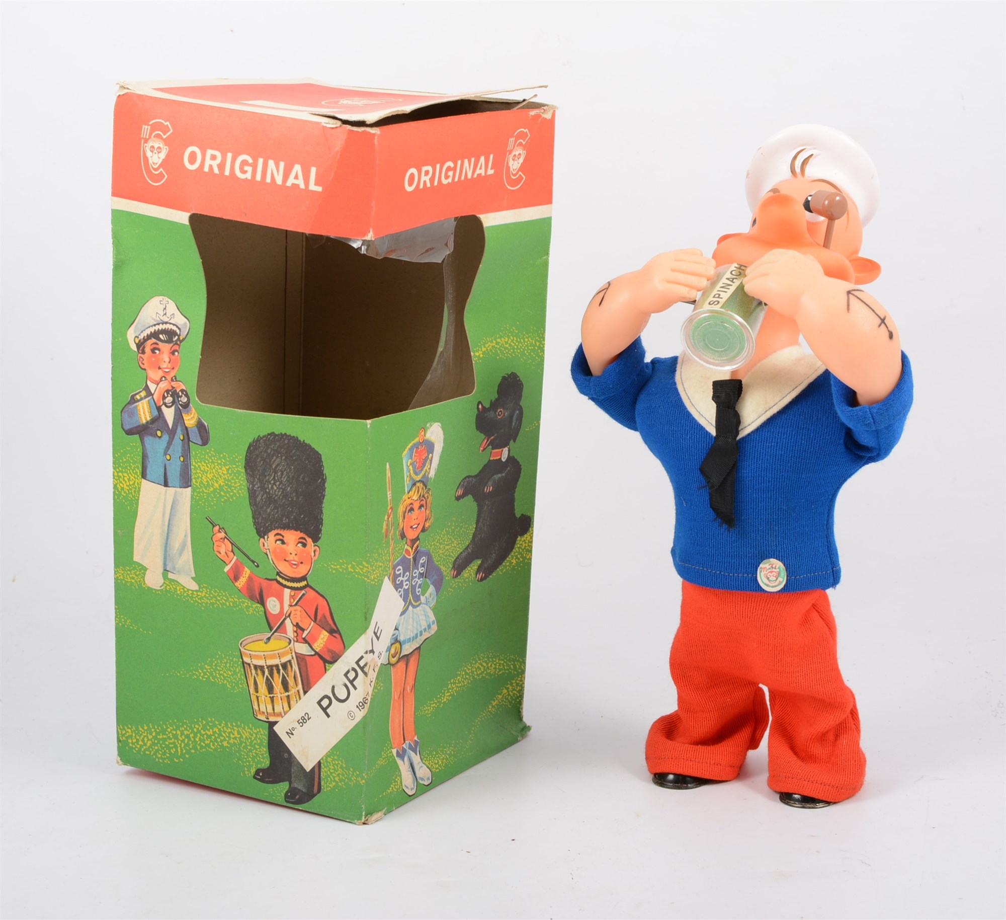 Lot 1217 - Max Carl wind-up toy Popeye no.582, made in