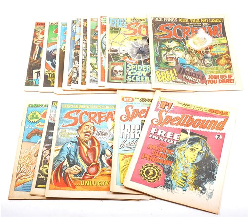 Lot 1341 - Scream! comic no.1 - no.15, 1984, both no.1