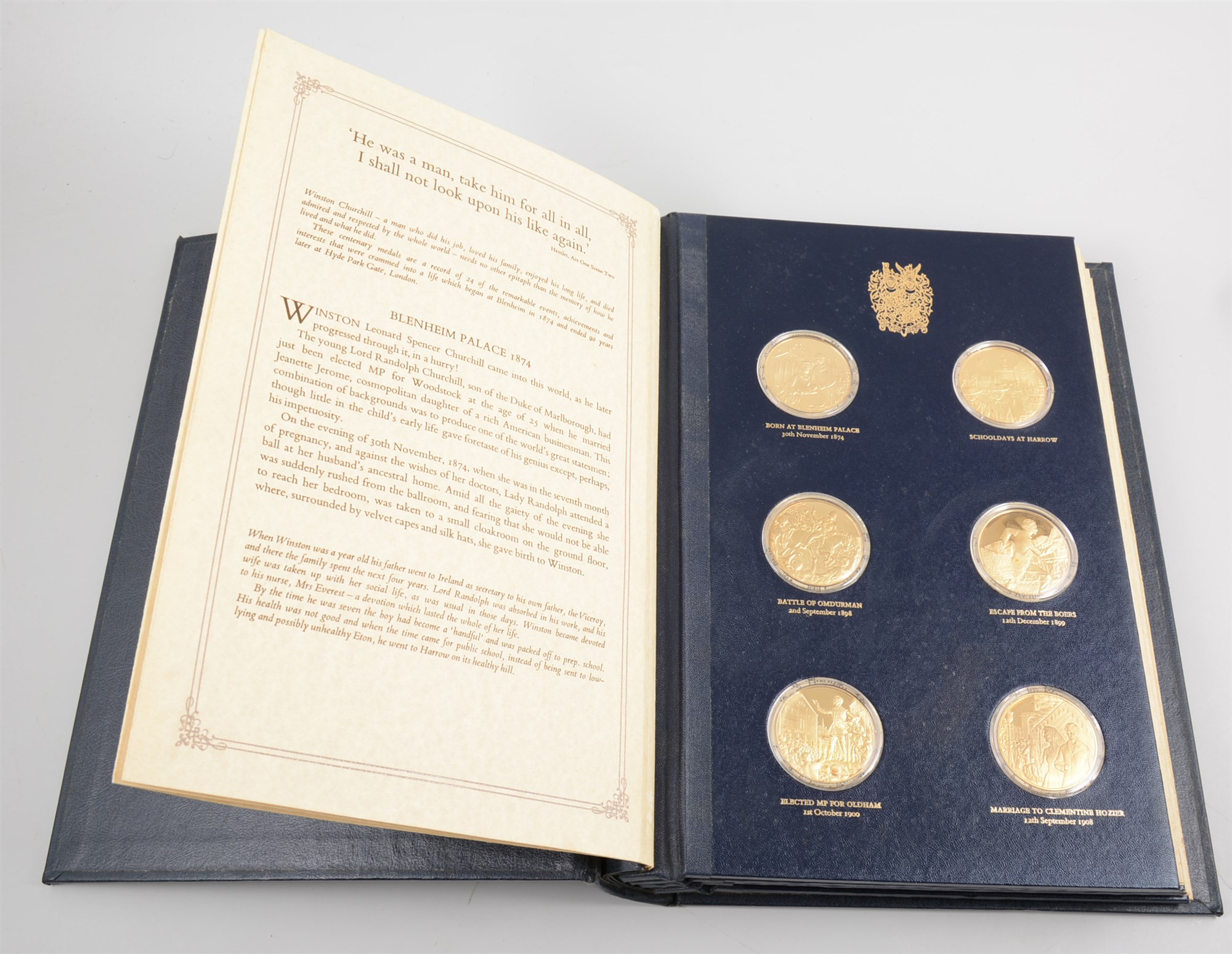 Lot 470 - John Pinches, The Churchill Centenary Medals,