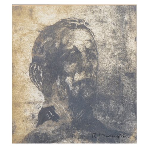 Lot 214 - Roy Turlington, head study, lithographic